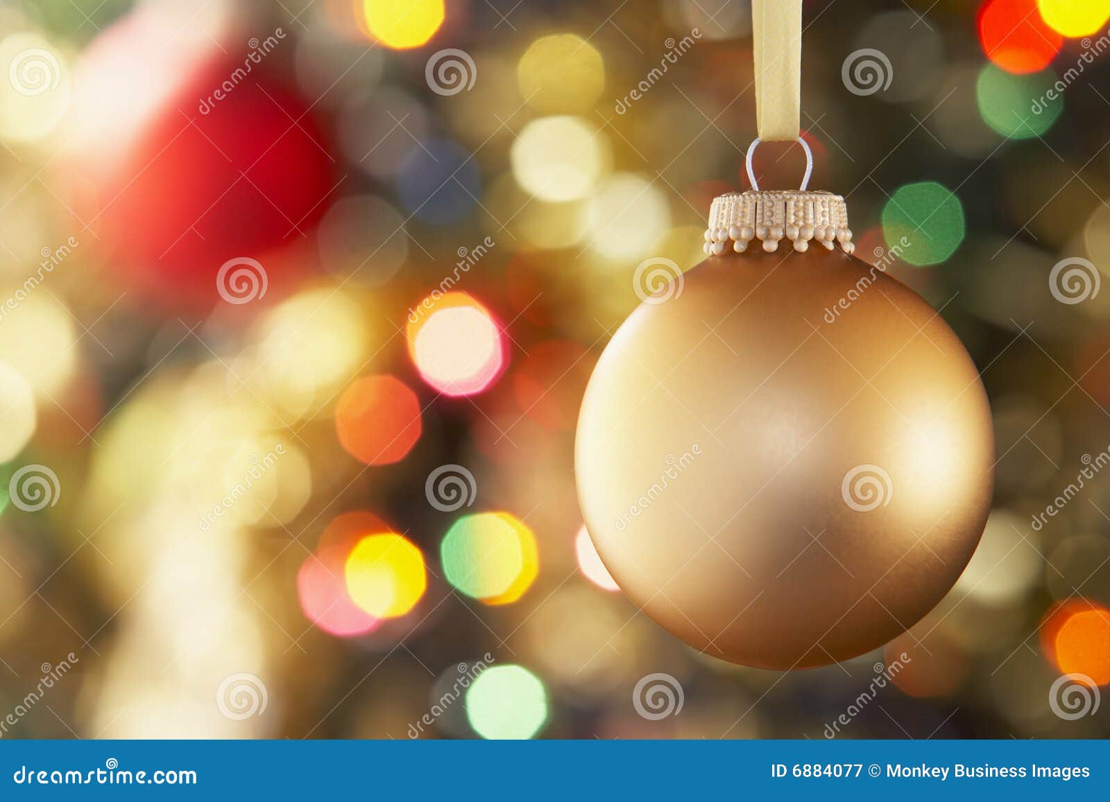 Bauble Hanging on Tree stock image. Image of festive, tree - 6884077