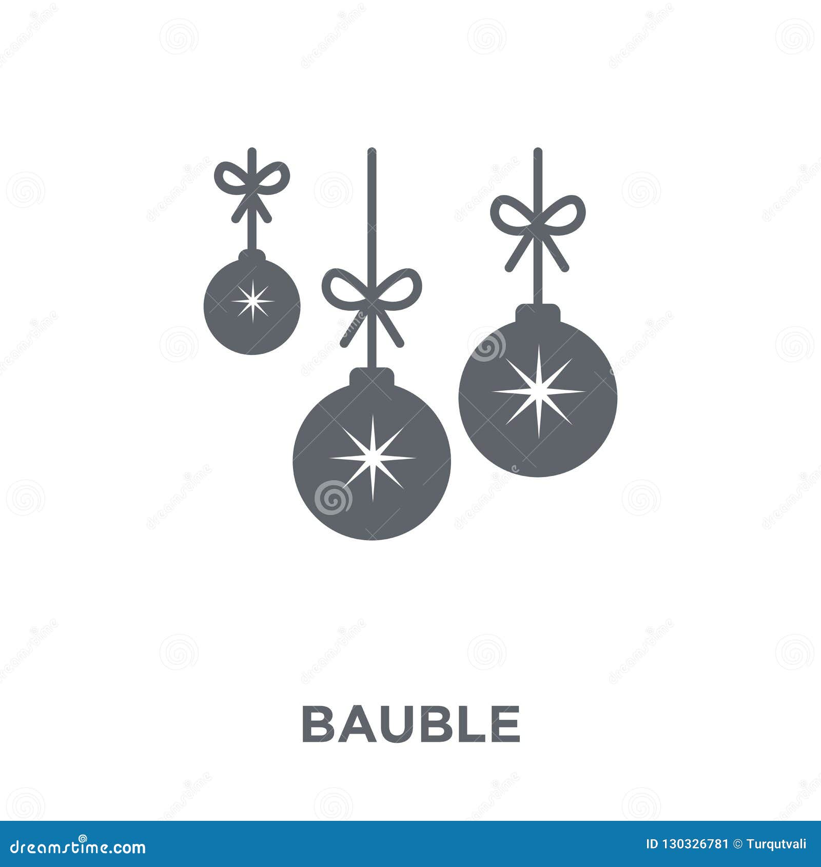 Bauble Icon from Christmas Collection. Stock Vector - Illustration of ...