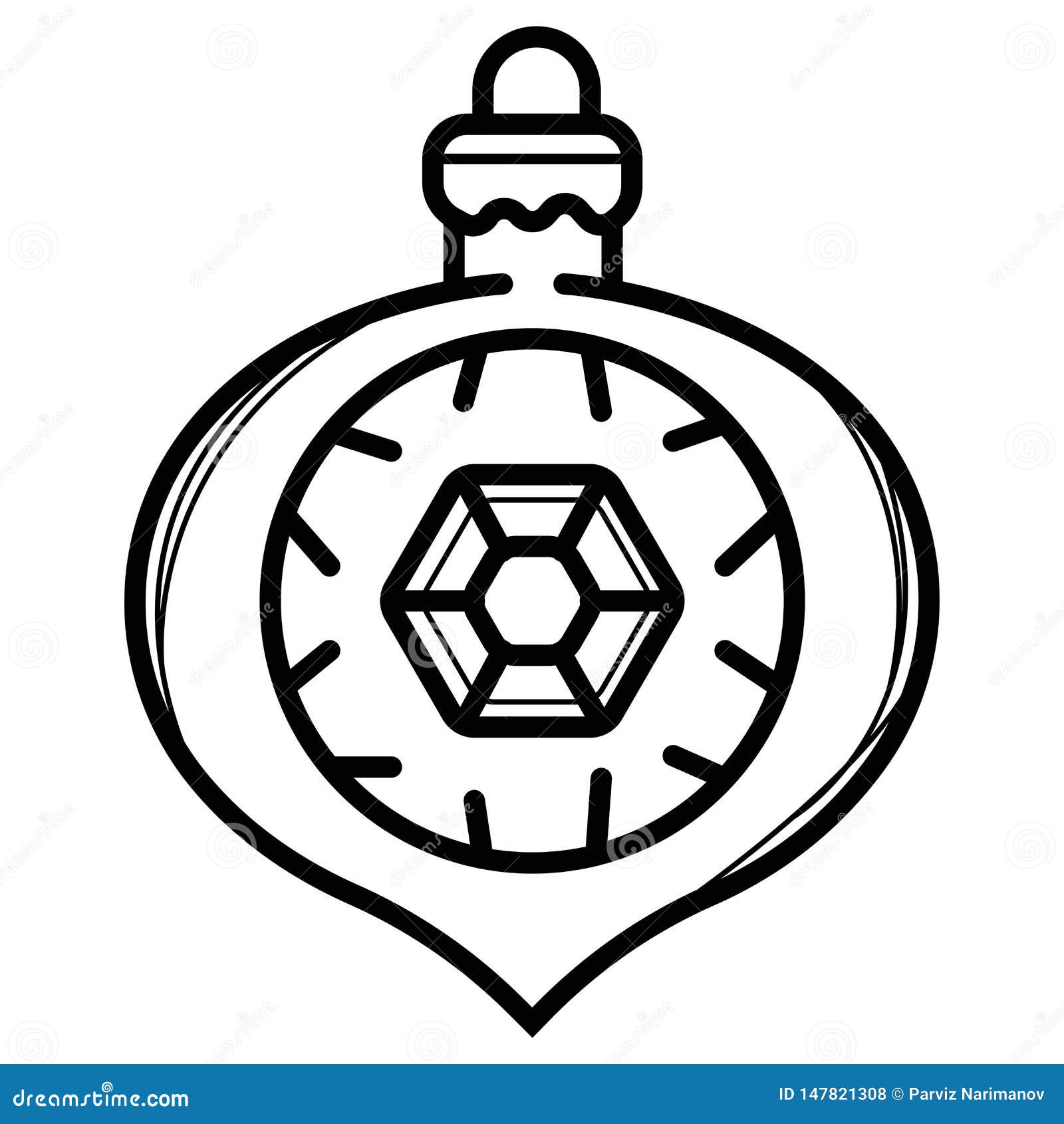 Bauble icon vector stock vector. Illustration of celebration - 147821308