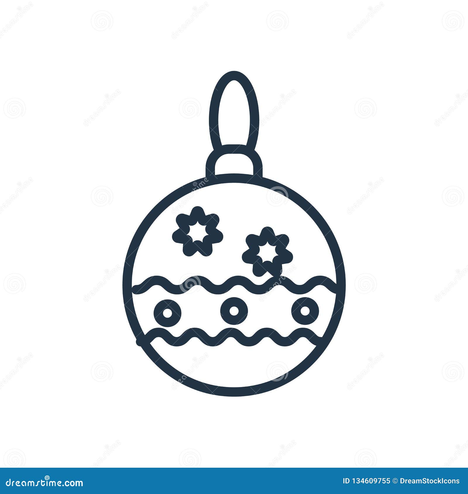 Bauble Icon Vector Isolated on White Background, Bauble Sign Stock ...