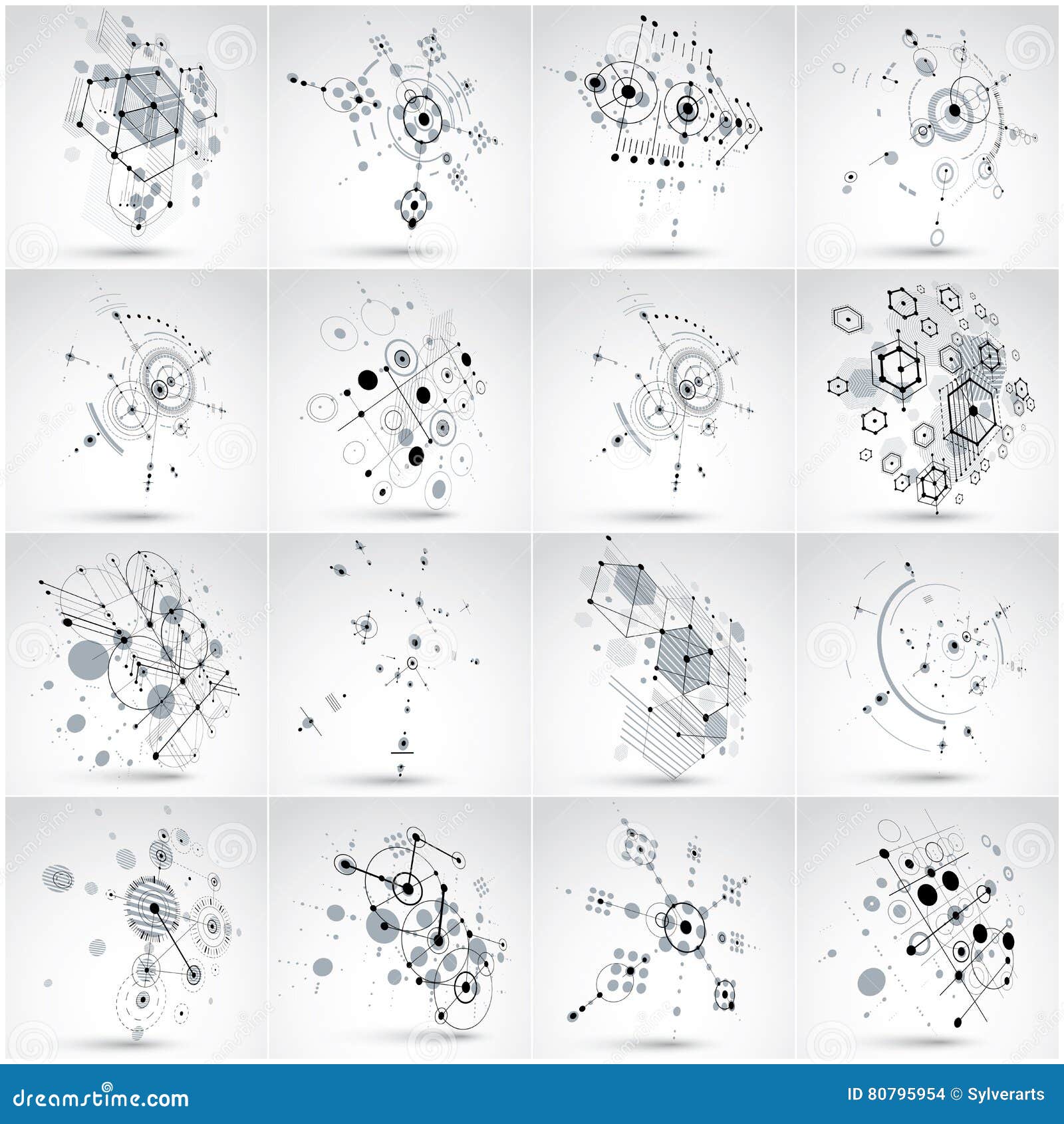 Set Of Modular Vector Retro Ornaments | CartoonDealer.com #42528690