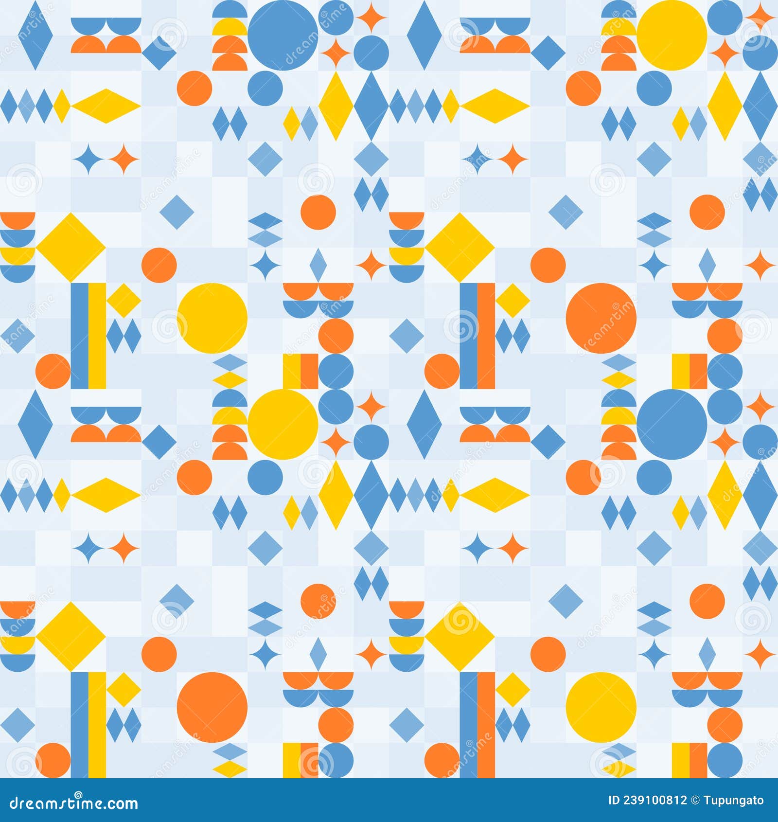 Bauhaus Style Pattern - Seamless Texture Stock Vector - Illustration of ...