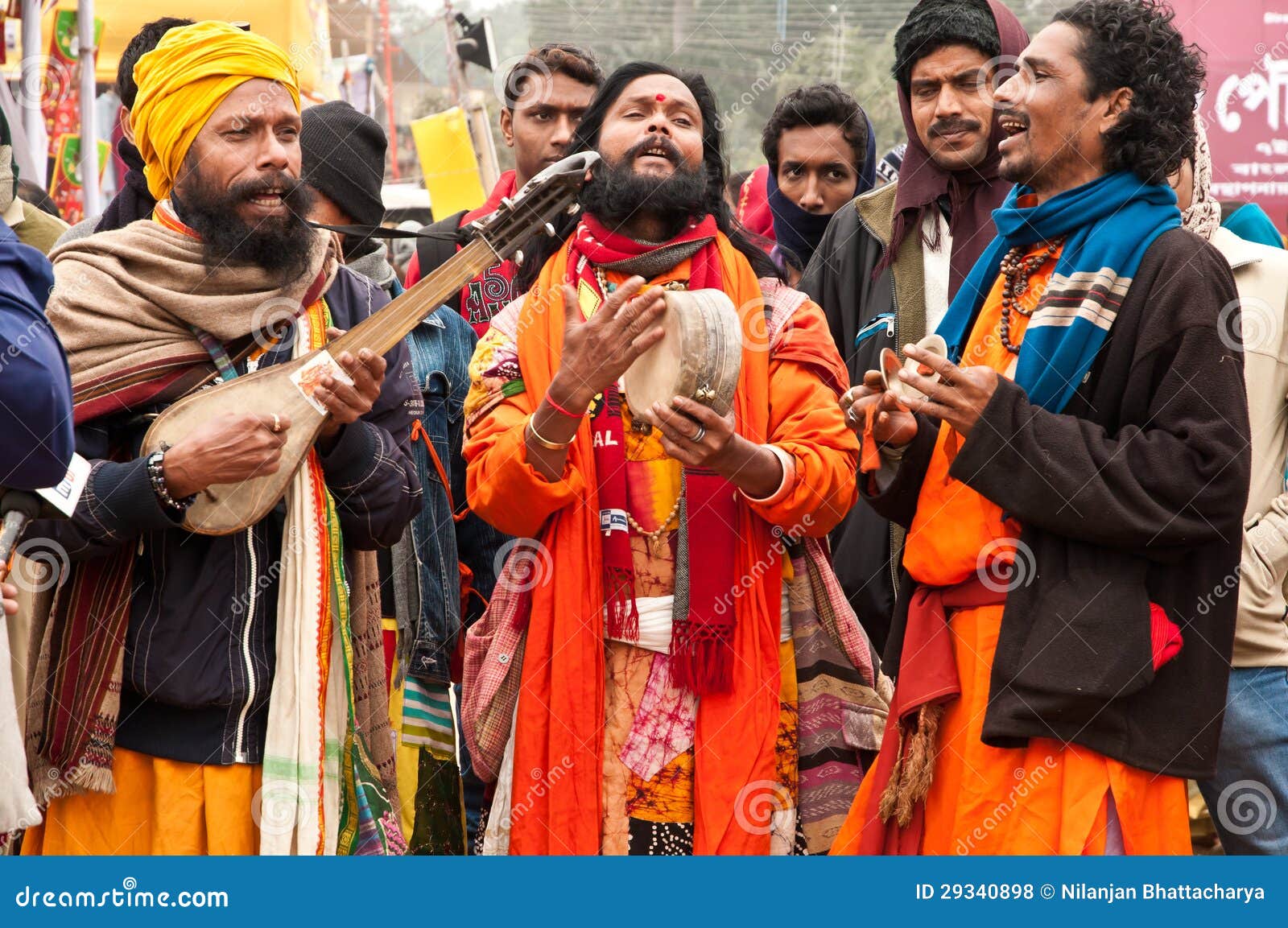 Baul Performance in Poush Mela Editorial Stock Photo - Image of face ...