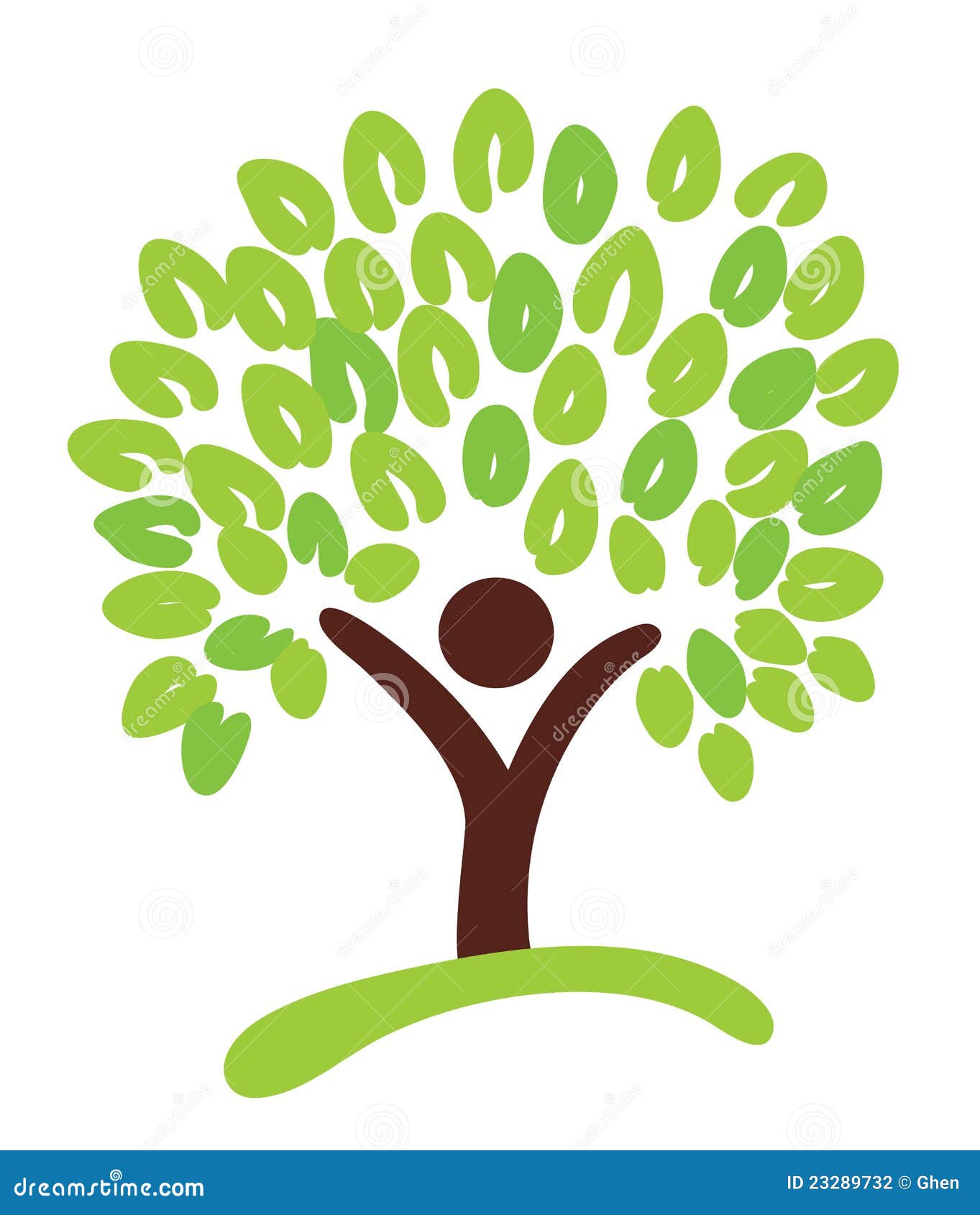 Baum als Symbol vektor abbildung. Illustration von künstlerisch - 23289732