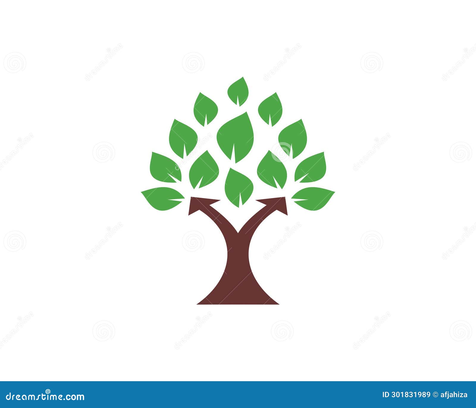 Baum des Logos vektor abbildung. Illustration von element - 301831989