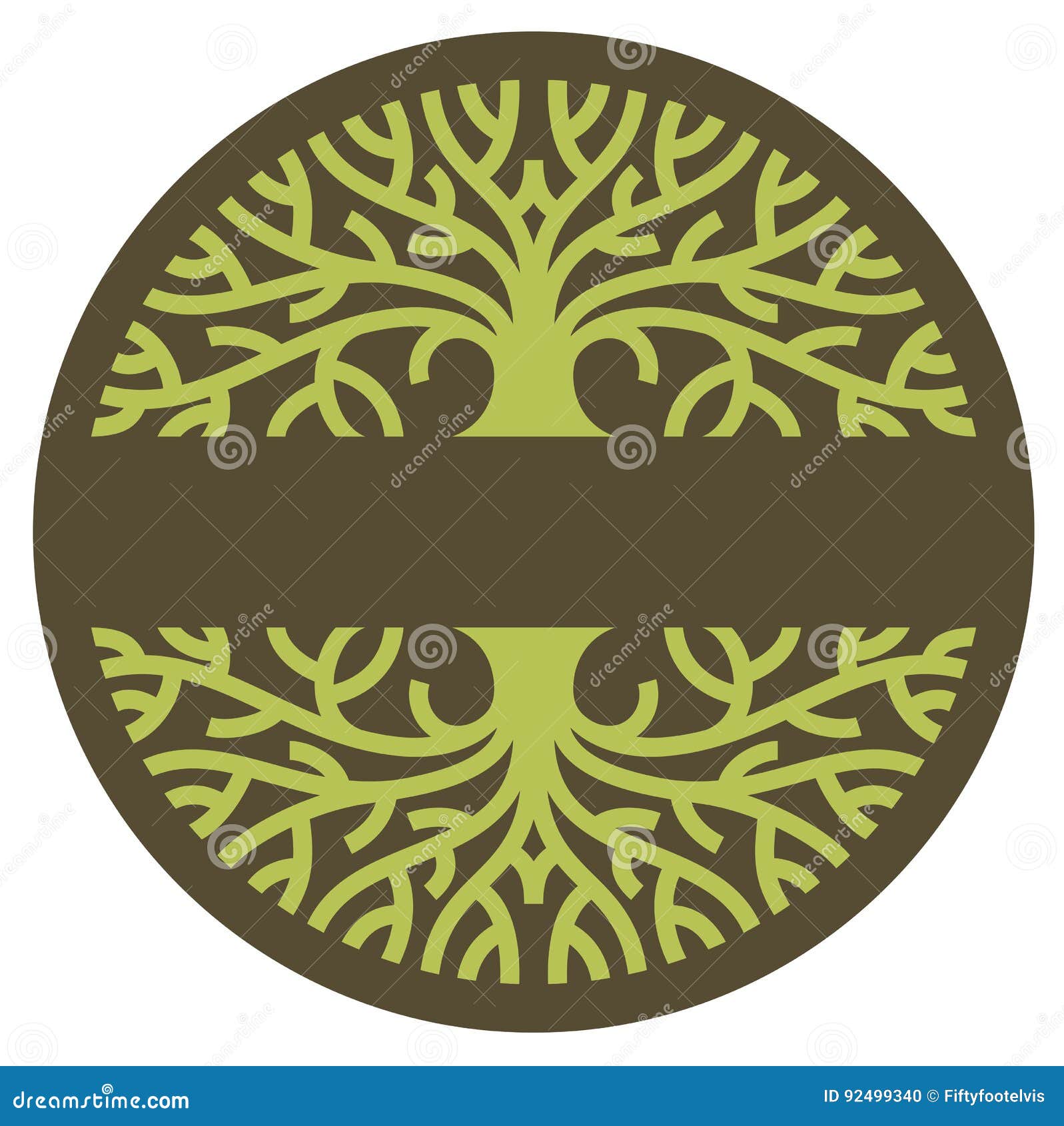 Baum Logo Vector vektor abbildung. Illustration von dorn - 92499340