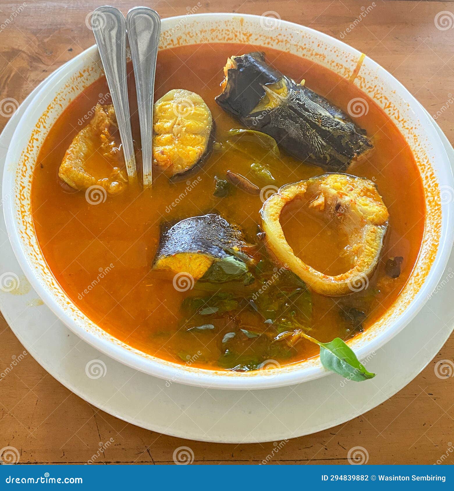 Baung or Catfish is Cooked with Sweet and Sour Spices Stock Photo ...