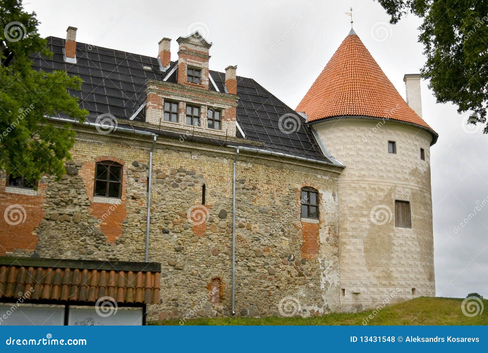 Bauska Castle stock photo. Image of impressive, latvia - 13431548