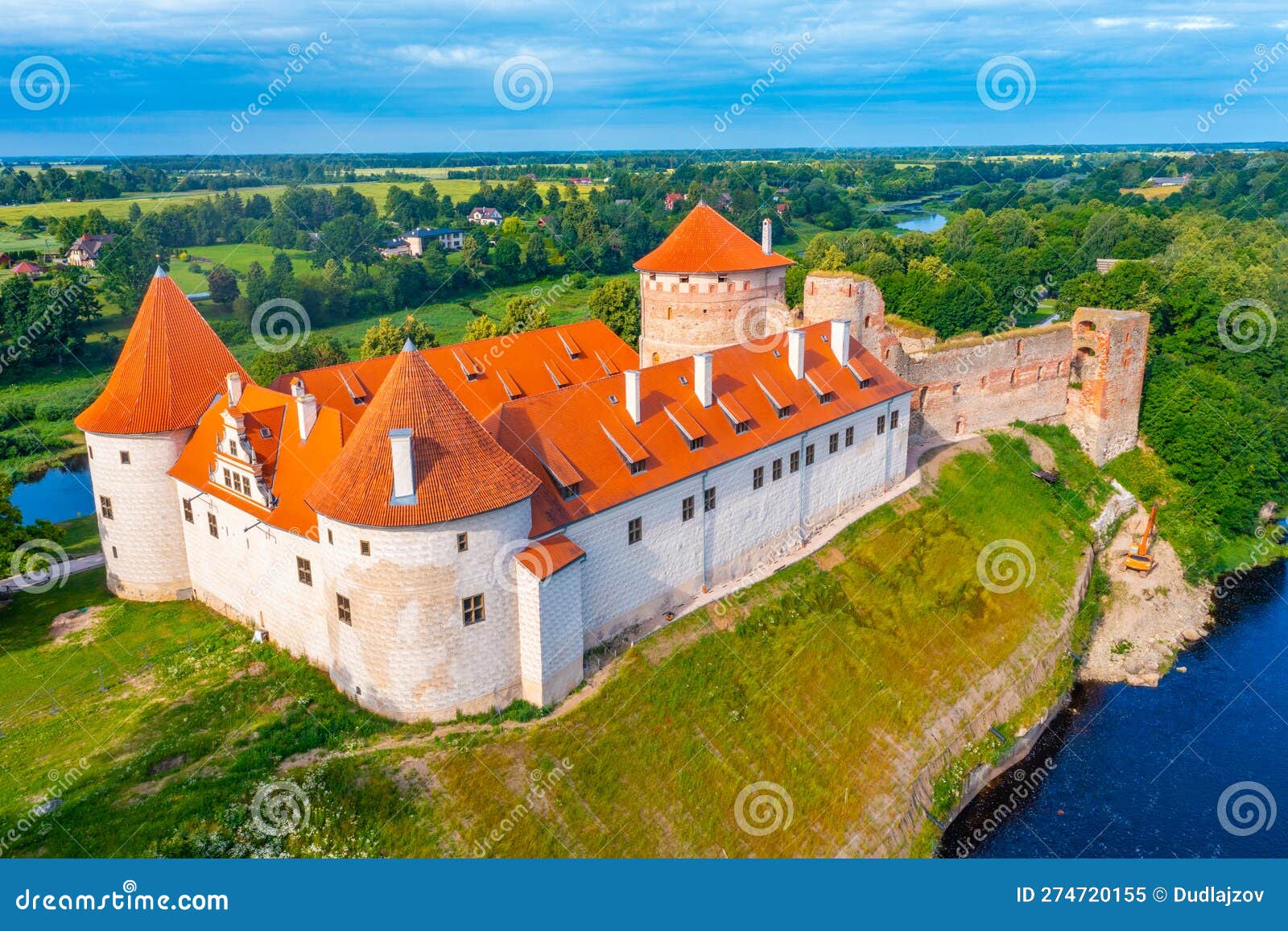Bauska Castle Museum in Latvia Stock Image - Image of reconstructed ...