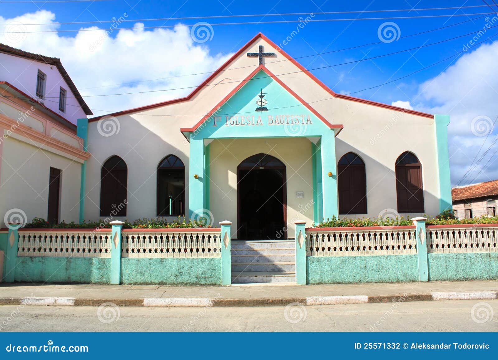 Bautista Church in Baracoa, Cuba Stock Photo - Image of stone ...