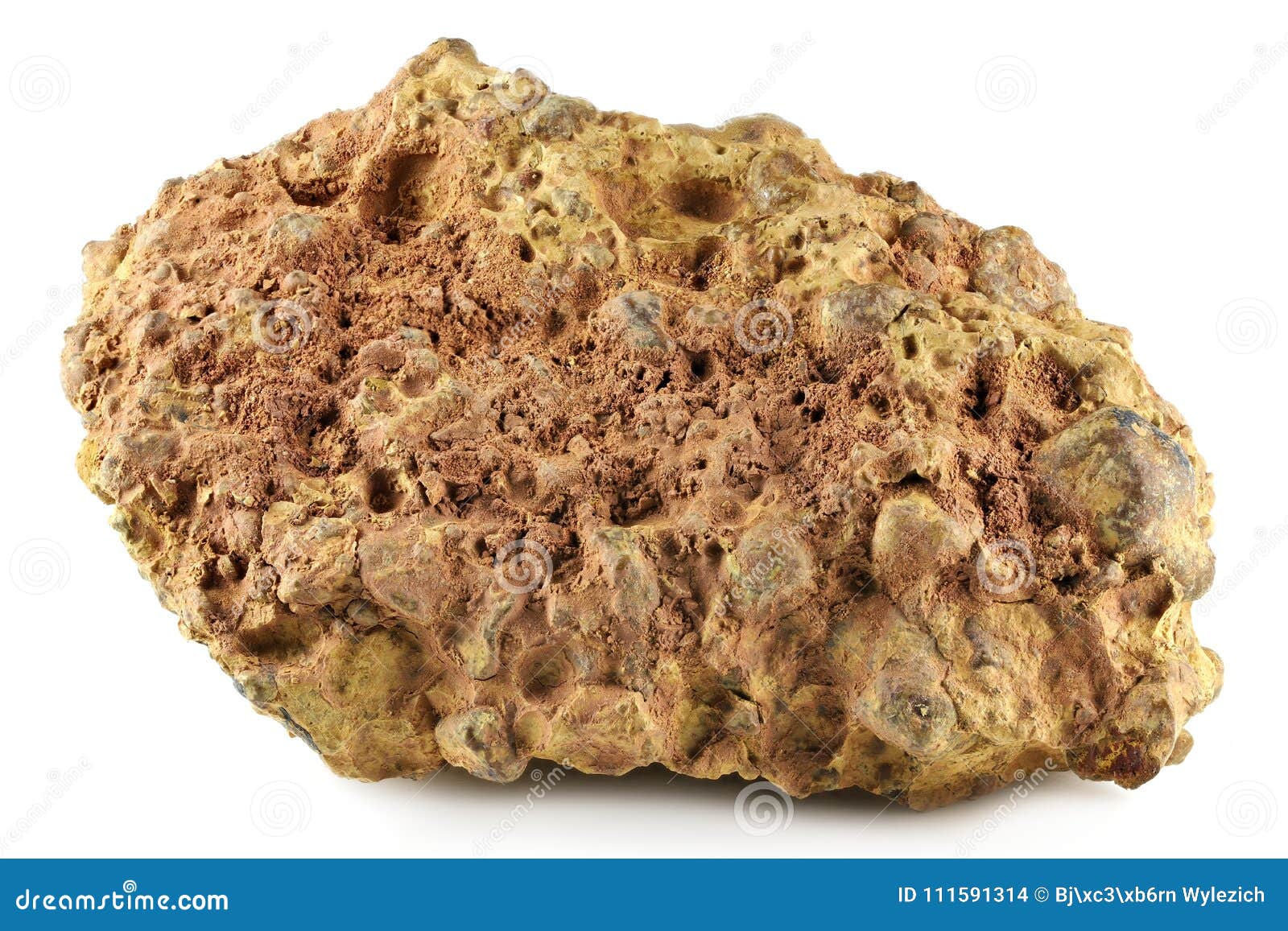 Bauxite stock photo. Image of yellow, isolated, white - 111591314