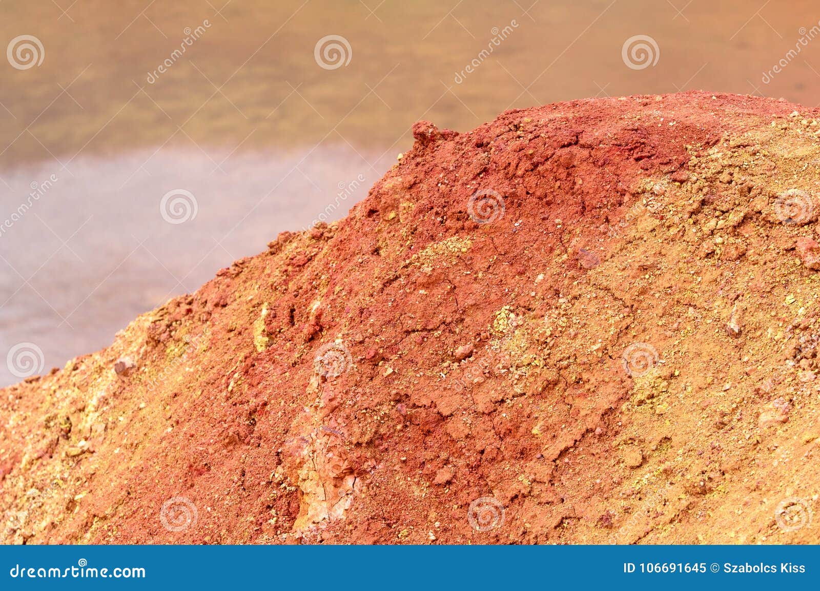 Bauxite Mine Raw Bauxite on Surface Stock Image - Image of erosion ...