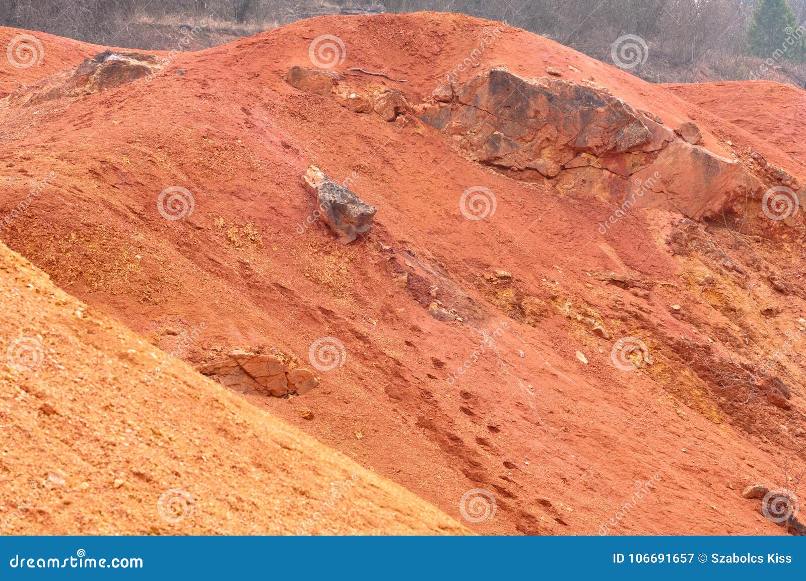 Bauxite Mine Raw Bauxite on Surface Stock Image - Image of aluminum ...