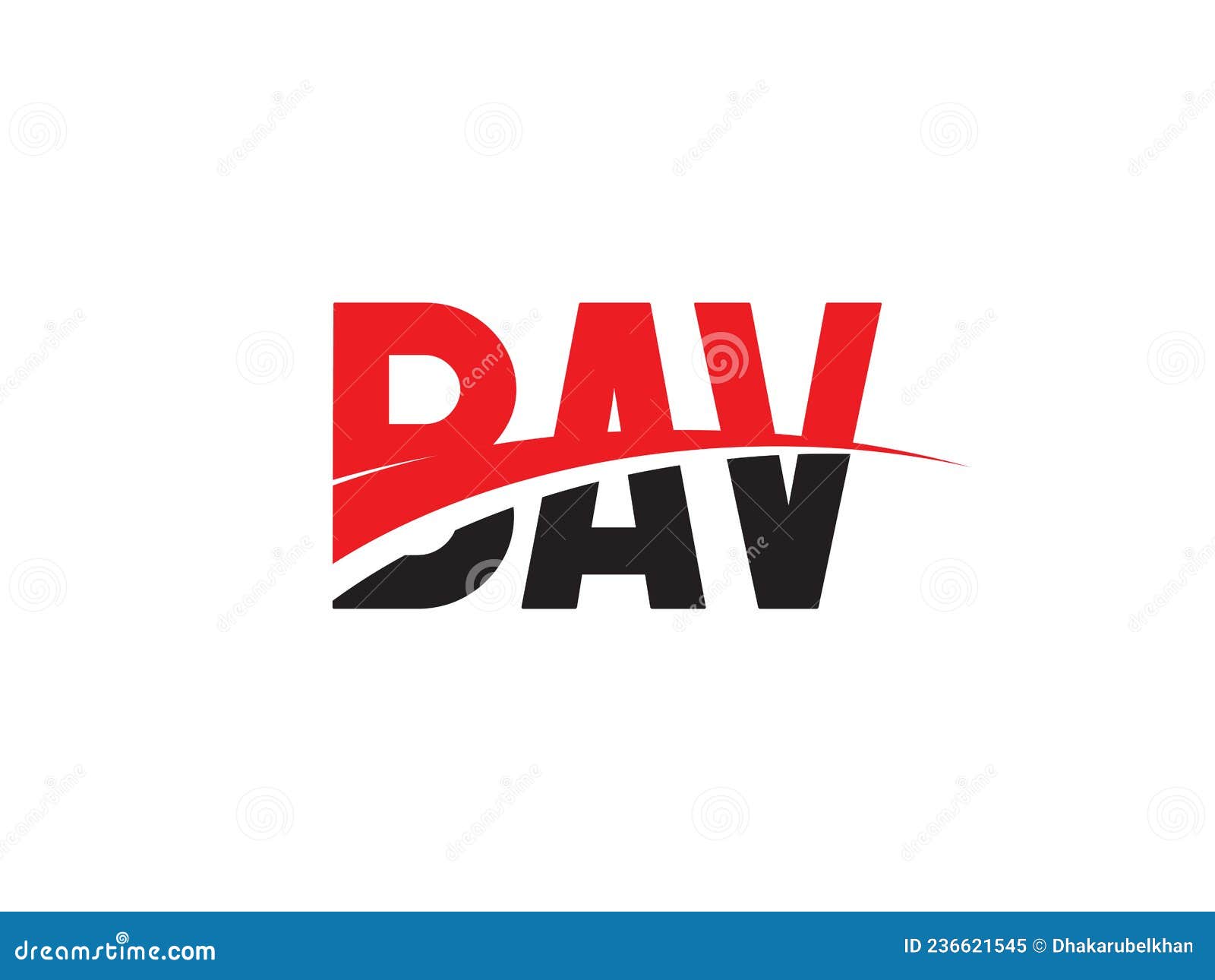 BAV Letter Initial Logo Design Vector Illustration Stock Vector ...