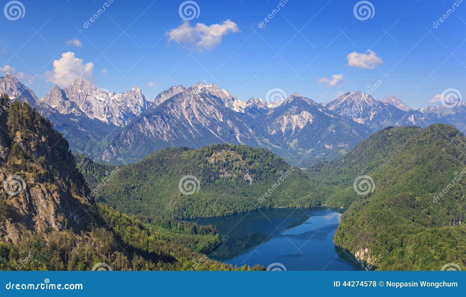 Bavaria Landscape - Fussen - Germany Stock Photo - Image of alpine ...