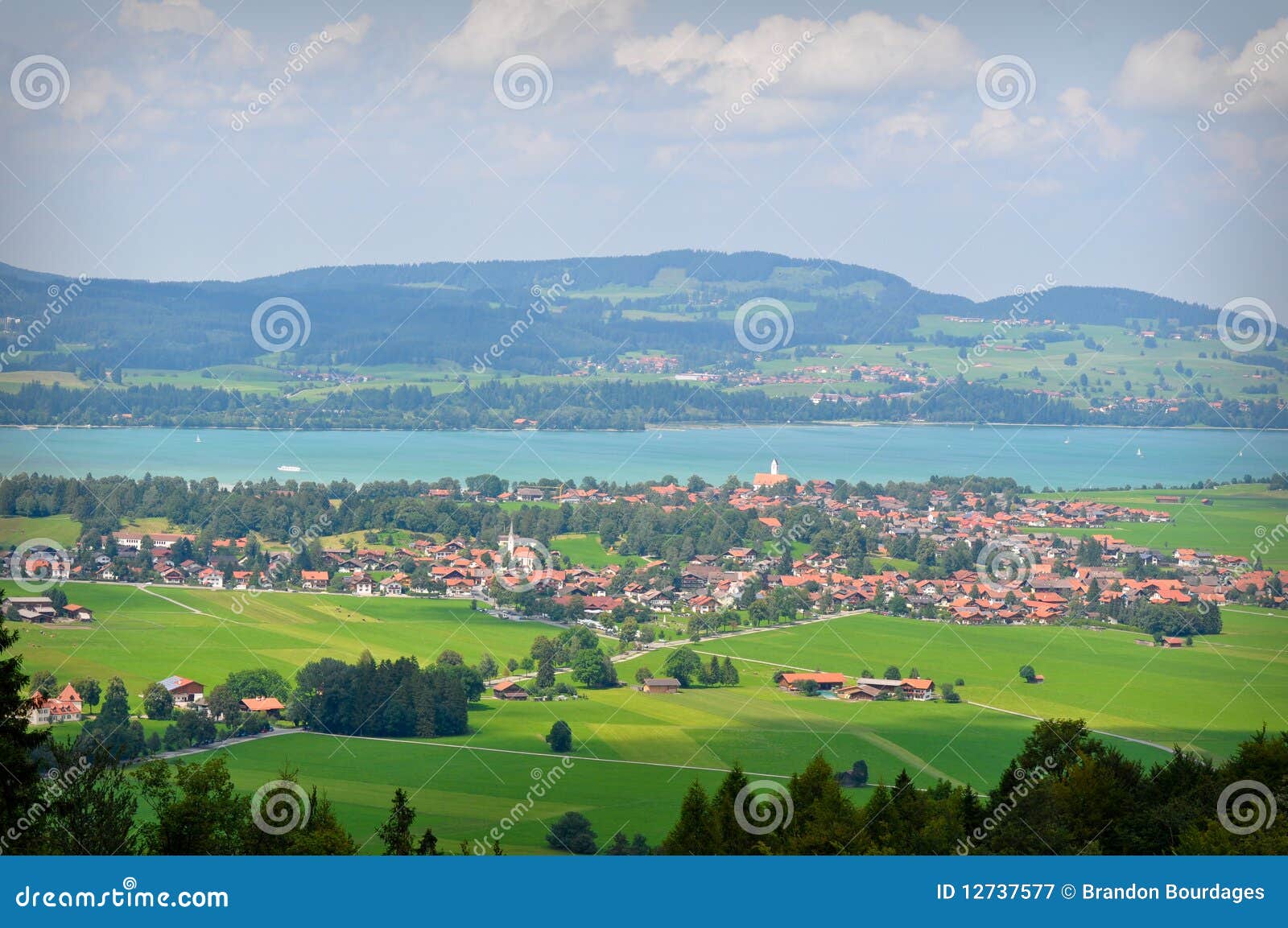 Bavaria Germany Countryside View Stock Image - Image of germany, alps ...