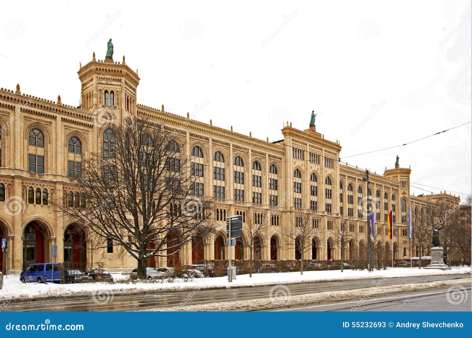 Bavaria Government Building in Munich. Stock Image - Image of showplace ...