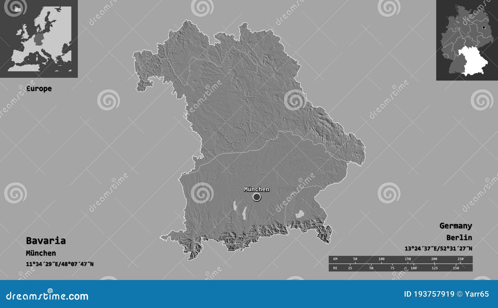 Bavaria, State of Germany,. Previews. Bilevel Stock Illustration ...