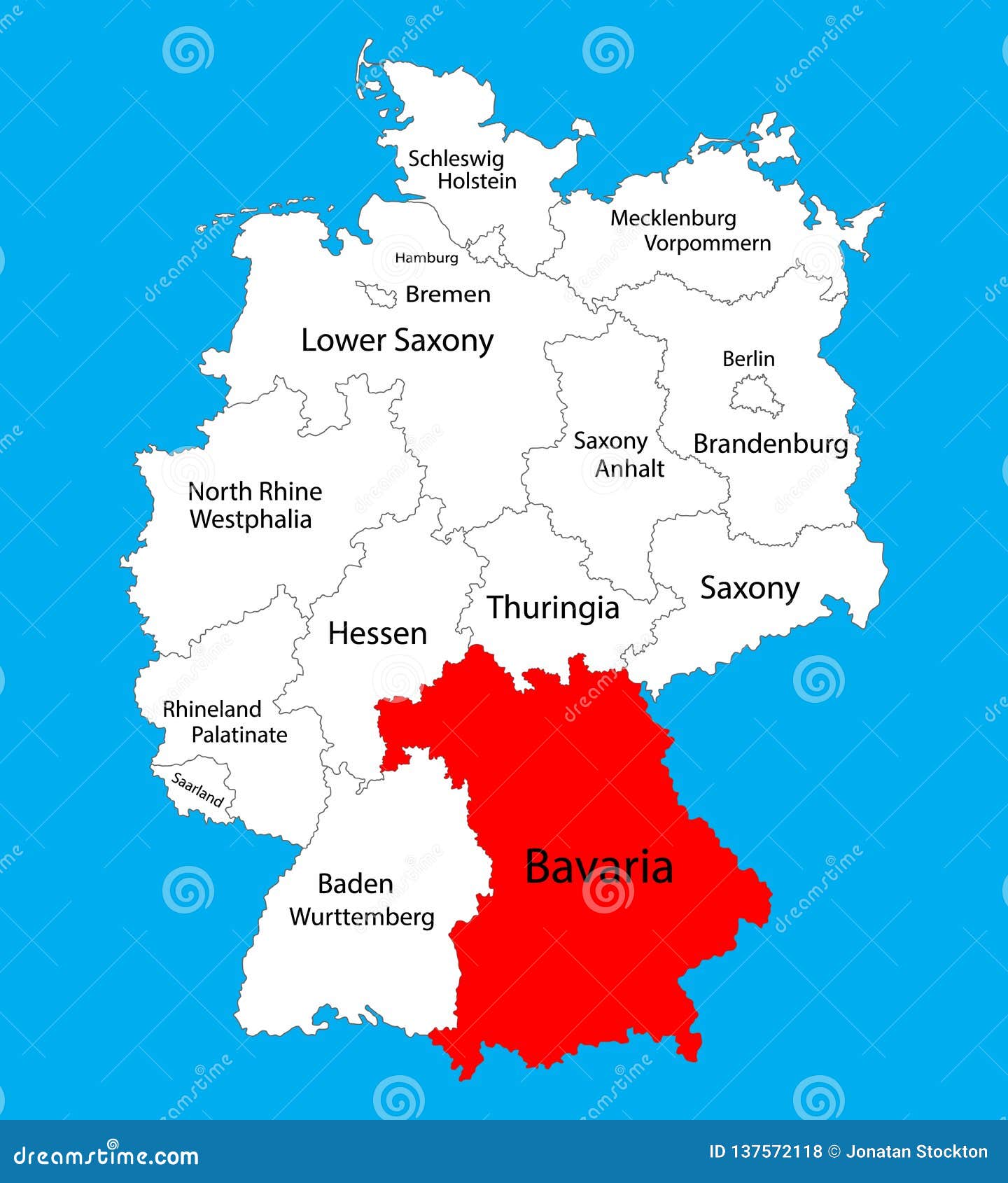 Bavaria State Map, Germany, Vector Map Silhouette. Stock Illustration ... Bavaria State Map, Germany, Vector Map Silhouette. Stock Illustration ...