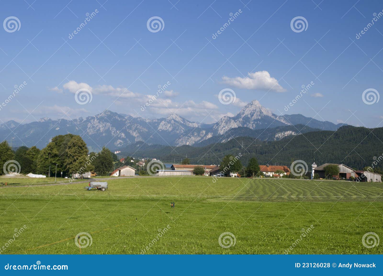 Bavarian alpine field stock photo. Image of pasture, rural - 23126028
