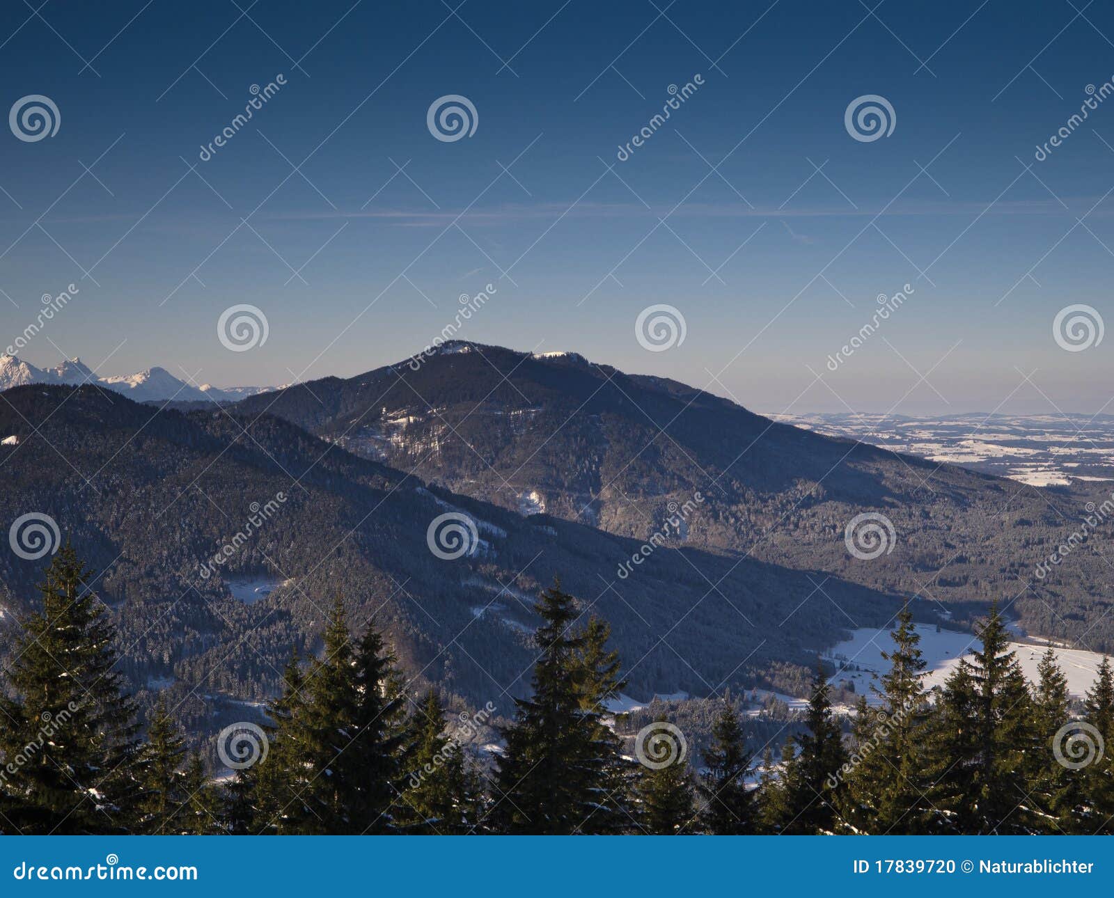 Bavarian Alps in winter stock photo. Image of blue, background - 17839720