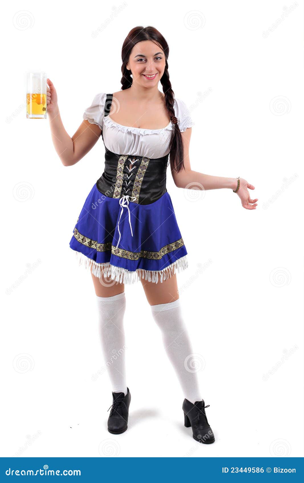 Bavarian beer girl stock photo. Image of celebration - 23449586