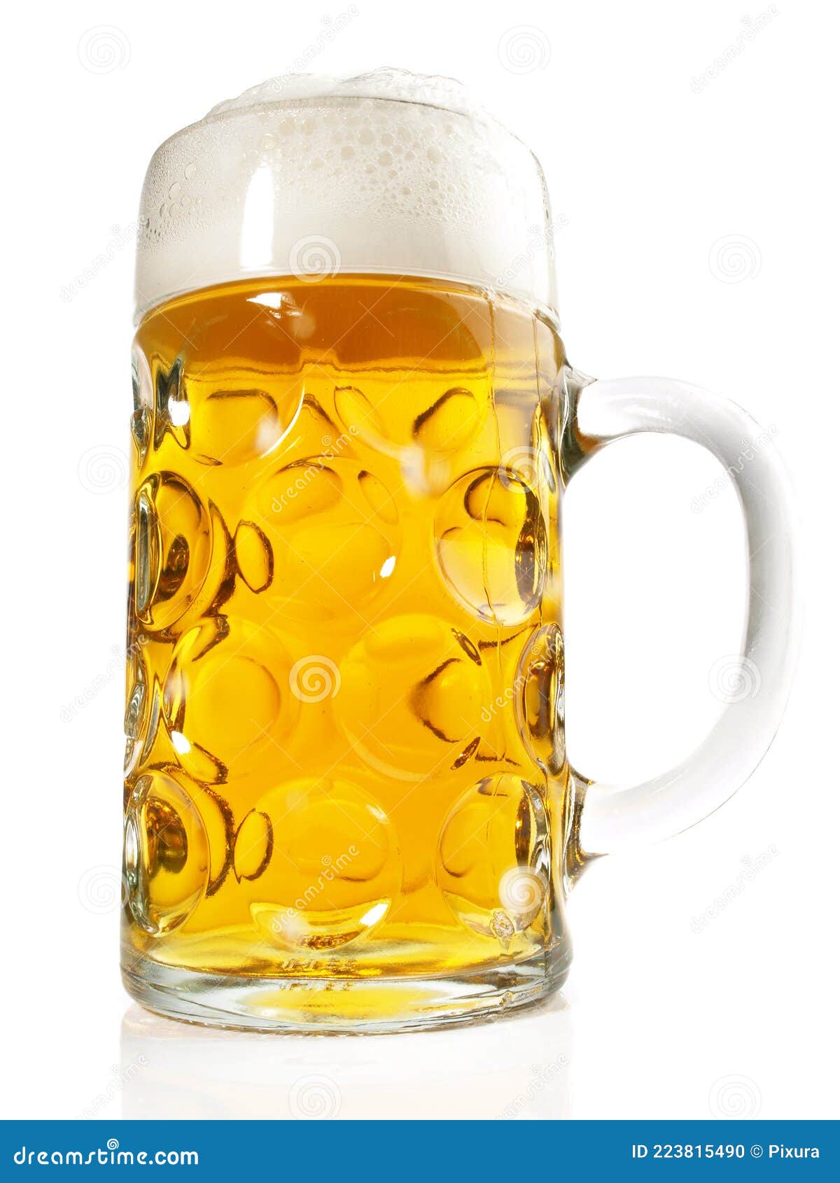 Bavarian Beer on White Background - Isolated Stock Photo - Image of ...