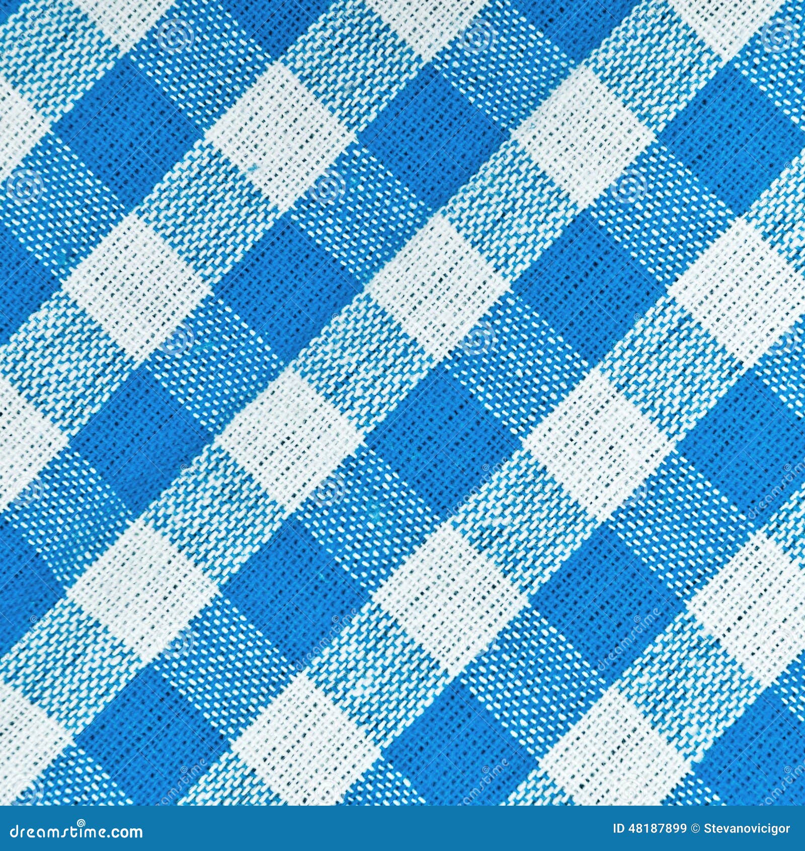 Bavarian Blue Checkered Tablecloth Stock Image - Image of backdrop ...