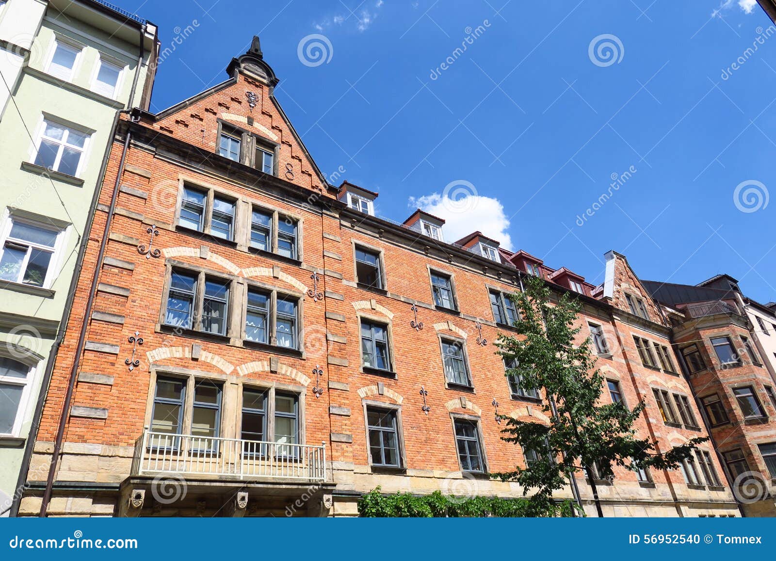 Bavarian brick house stock photo. Image of germany, citylife - 56952540