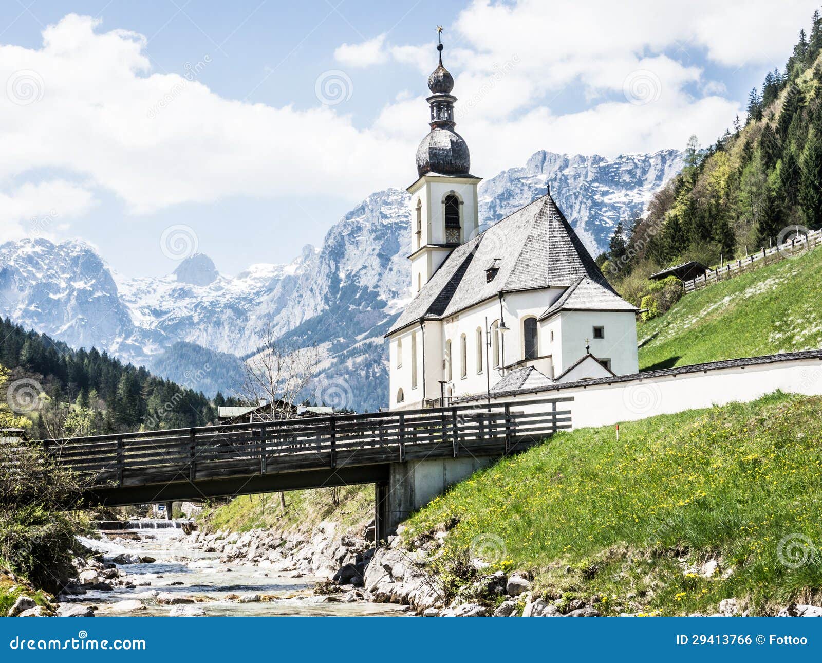 Bavarian church stock photo. Image of outdoors, hill - 29413766