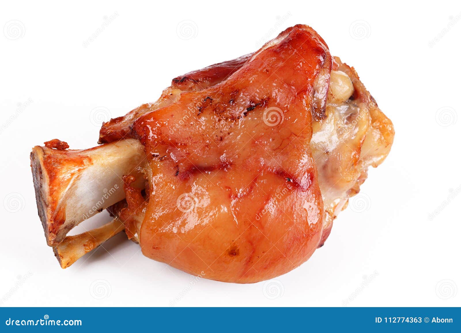 A grilled pork knuckle stock image. Image of shank, specialty - 112774363