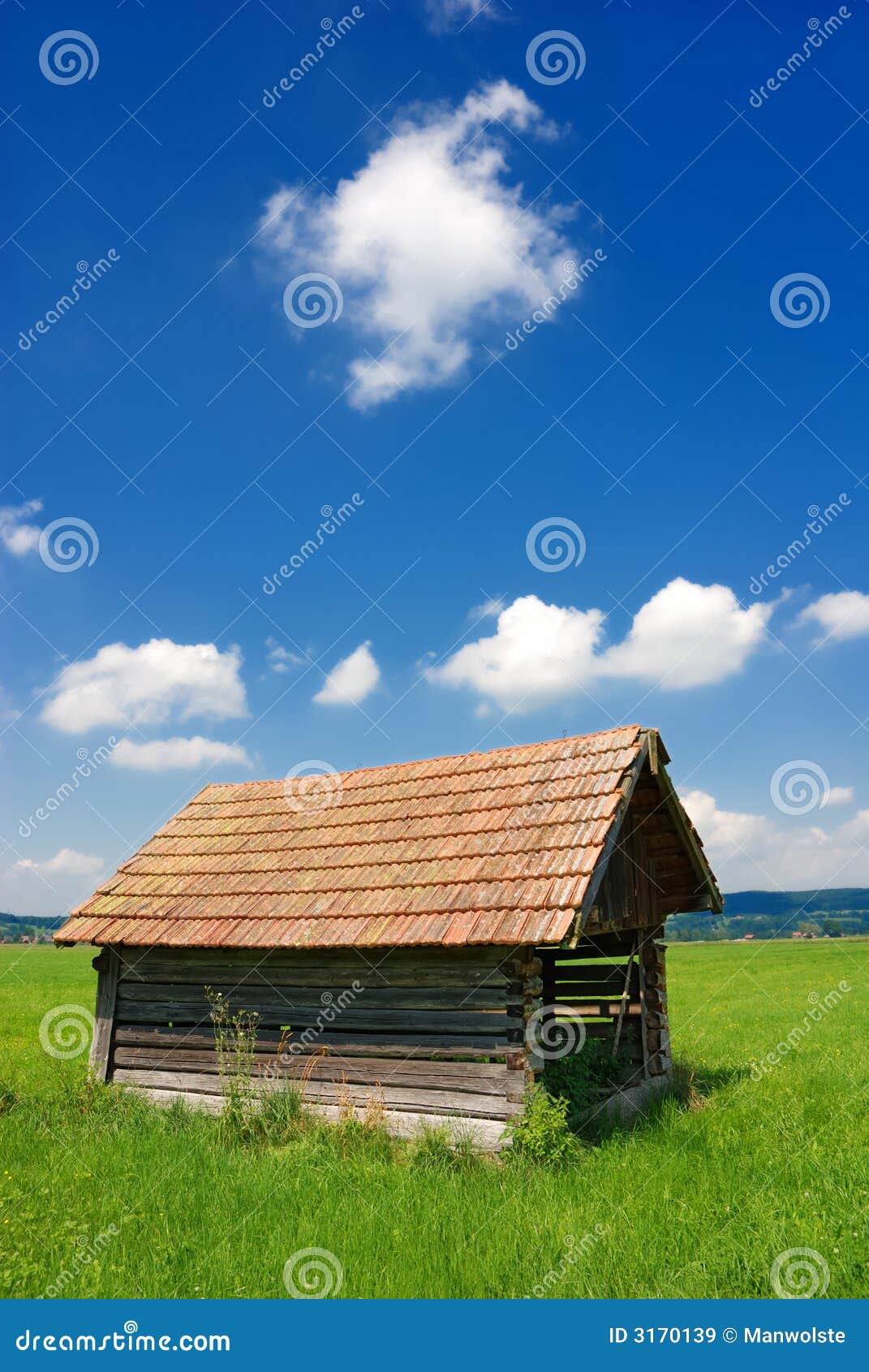 Bavarian hut stock image. Image of cloudscape, architecture - 3170139