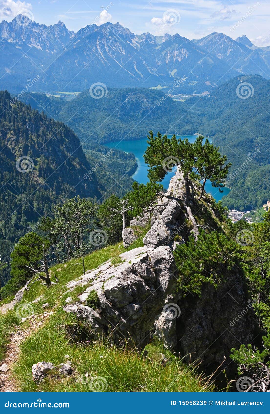 Bavarian landscape stock image. Image of blue, castle - 15958239