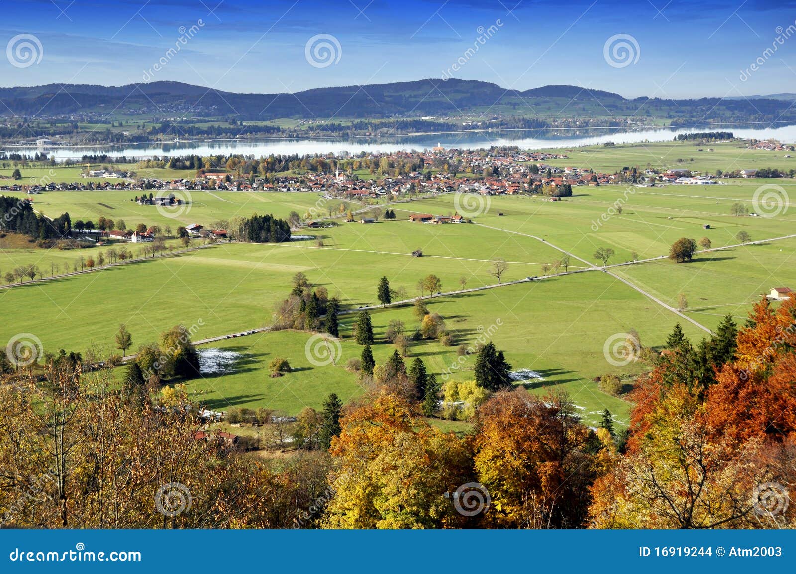 Bavarian landscape stock photo. Image of mountains, green - 16919244