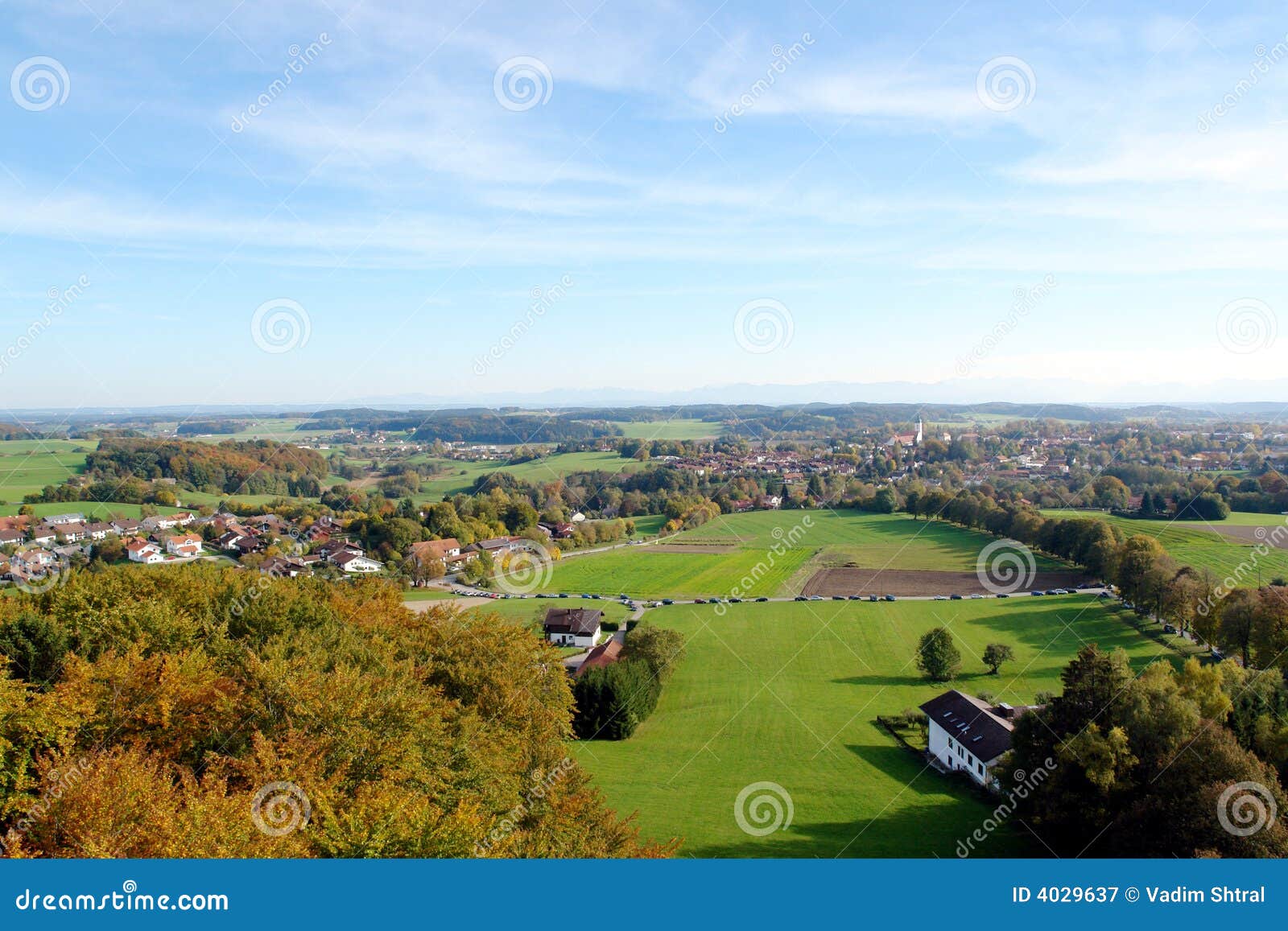 Bavarian Landscape stock image. Image of skies, ebersberg - 4029637