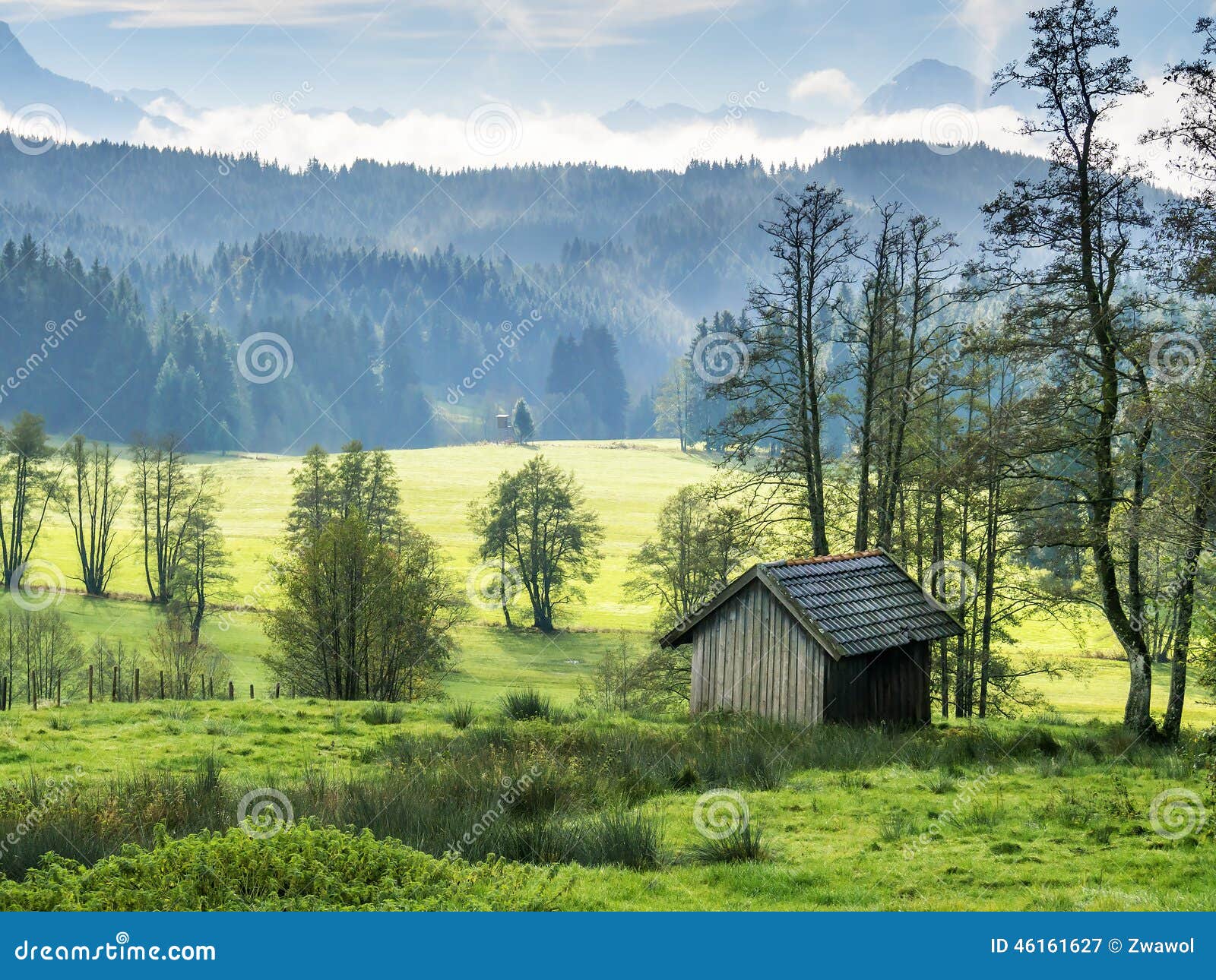 Bavarian landscape Allgau stock image. Image of hike - 46161627