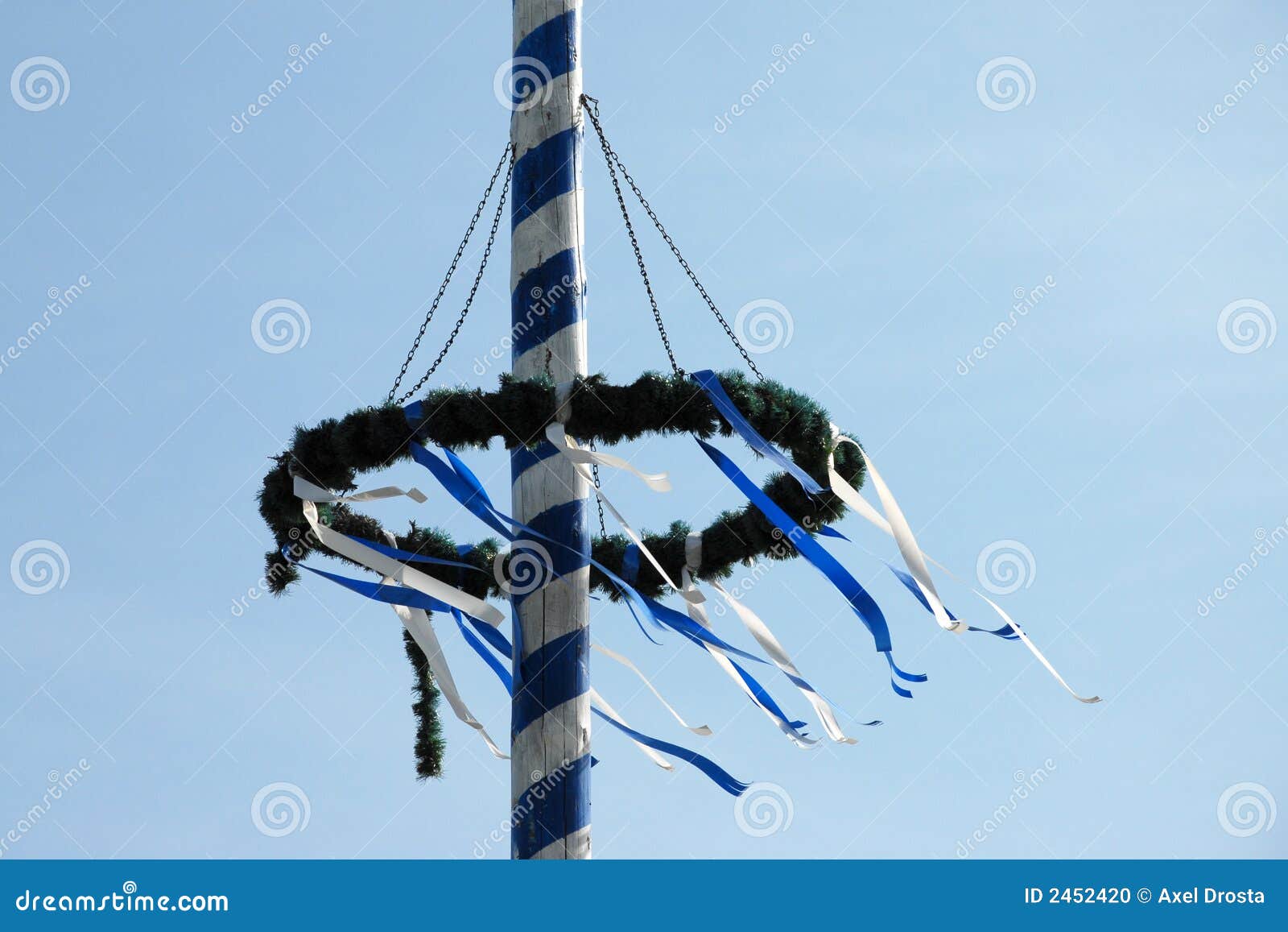 Bavarian Maibaum or Maypole Stock Photo - Image of europe, germany: 2452420