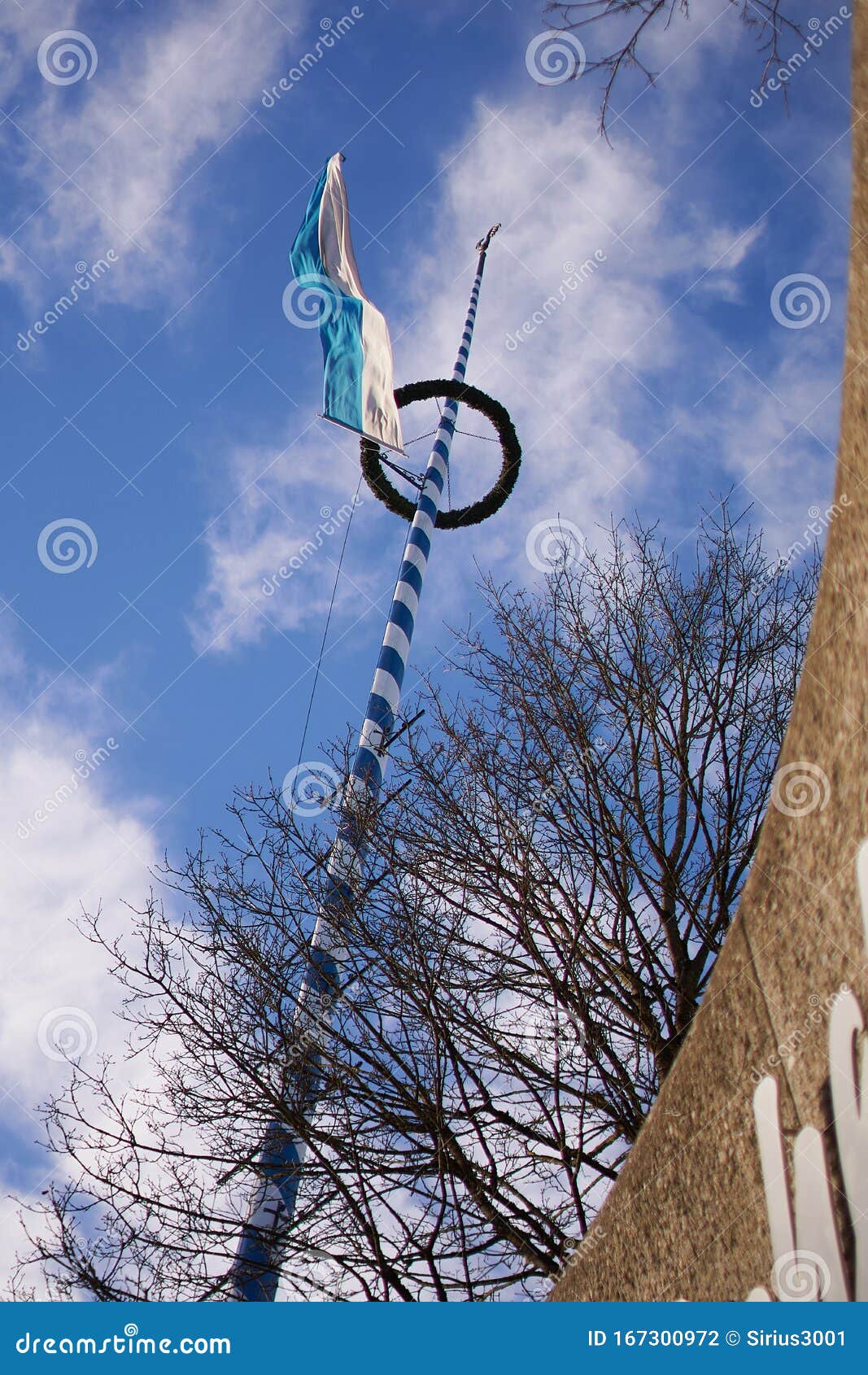 Bavarian Maypole on Viktualienmarkt Munich Germany Stock Photo - Image ...