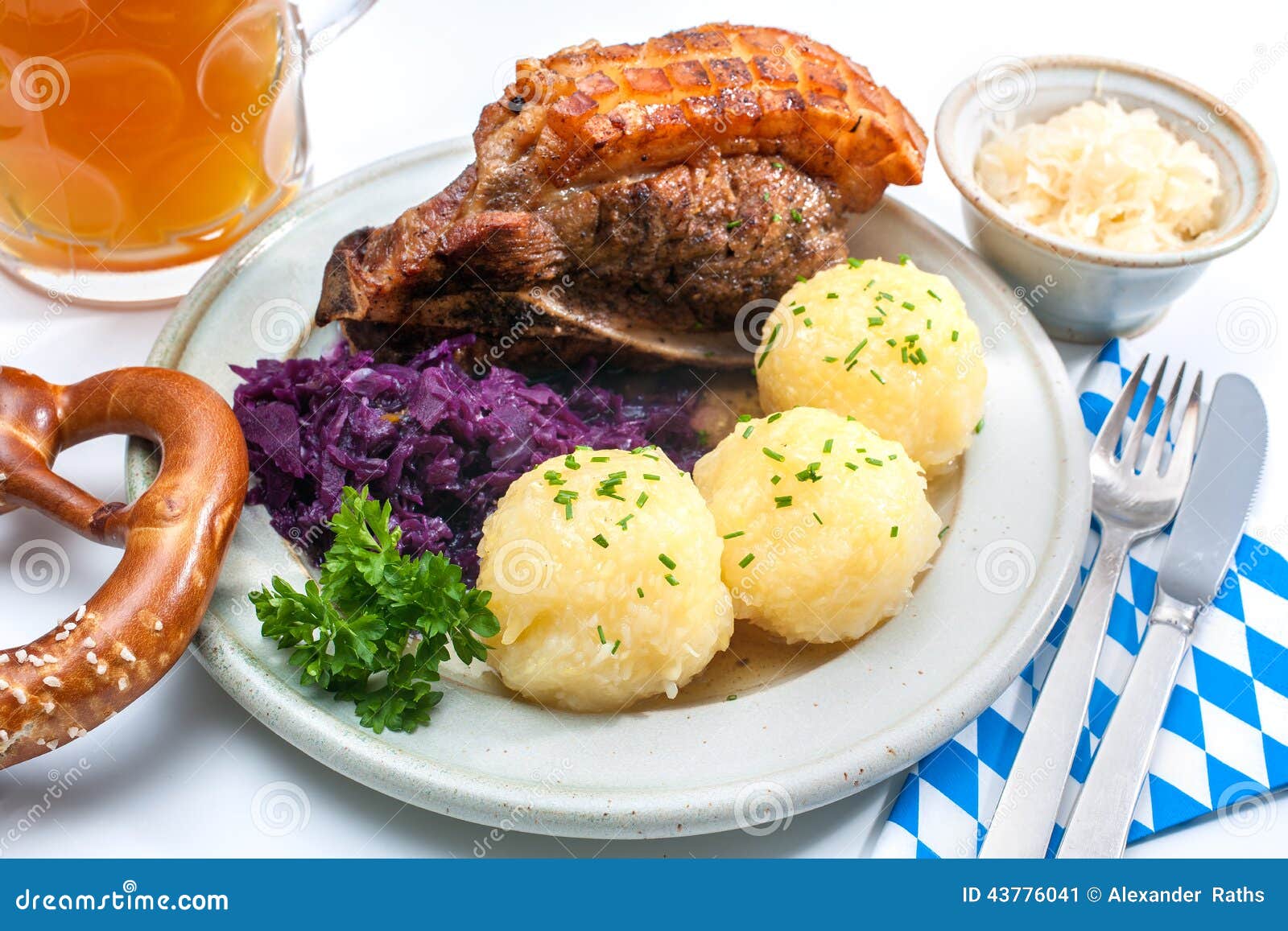 Bavarian meal stock image. Image of food, fest, meat - 43776041