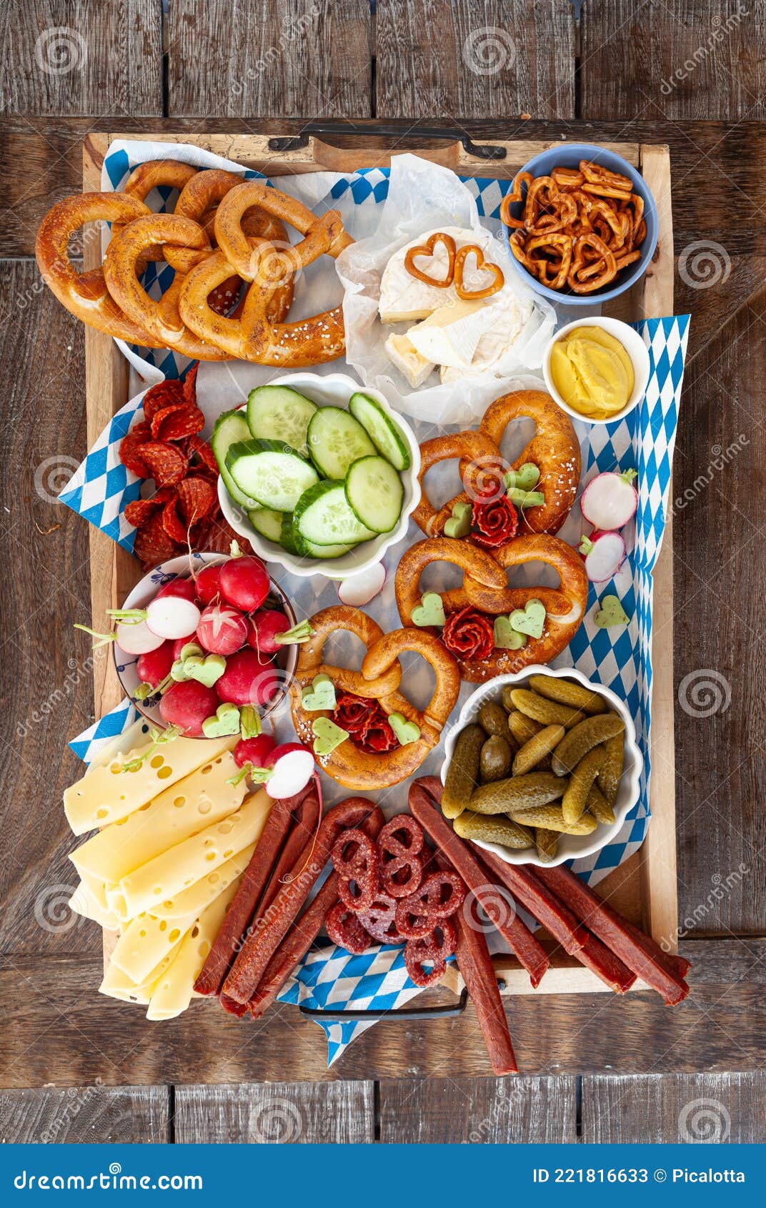Bavarian Meat and Cheese Platter Stock Image - Image of camembert ...
