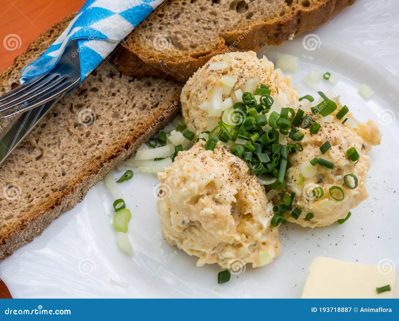 Bavarian Obatzter Time for Bread Stock Image - Image of tradition ...