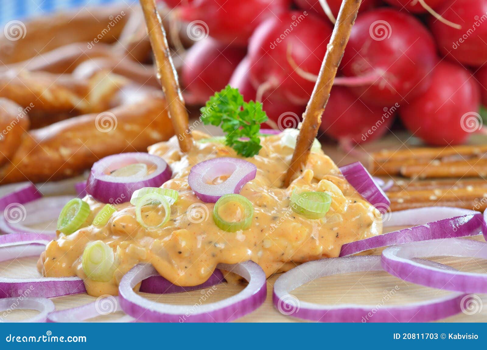 Bavarian obazda (cheese) stock image. Image of fresh - 20811703
