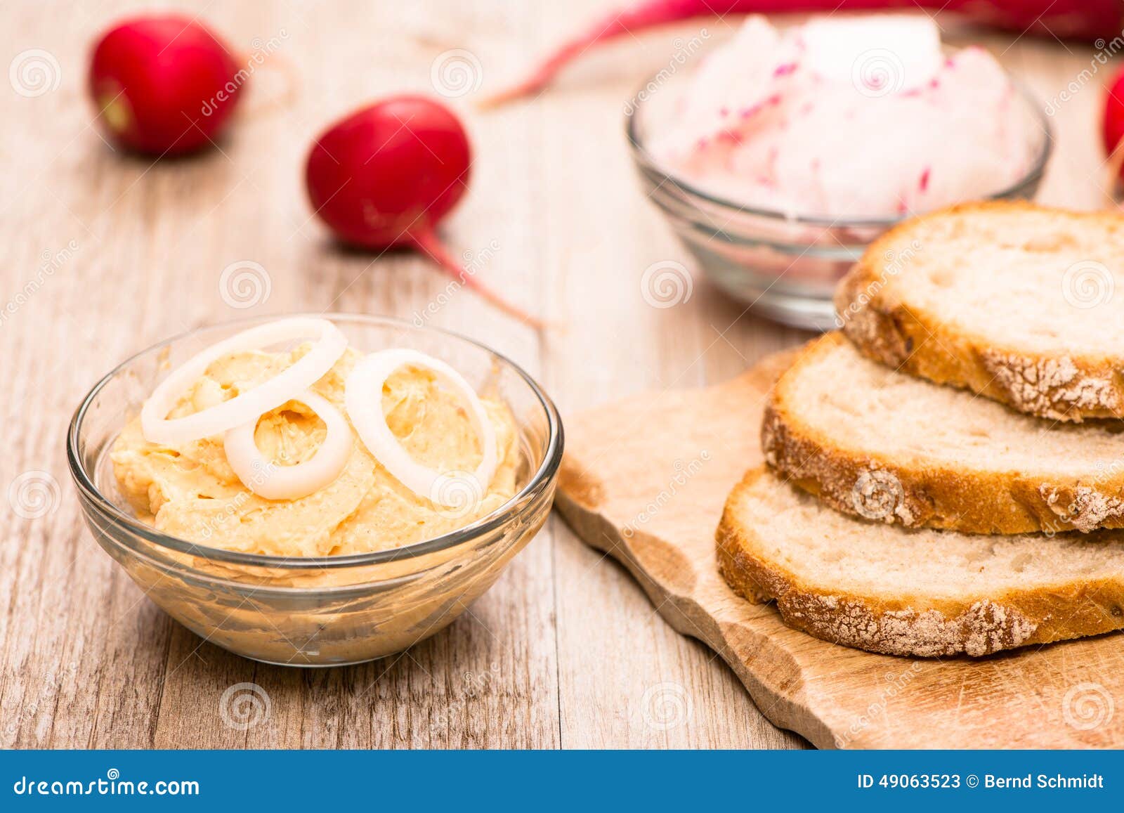 Bavarian Speciality Obazda Cheese Stock Image - Image of radish ...