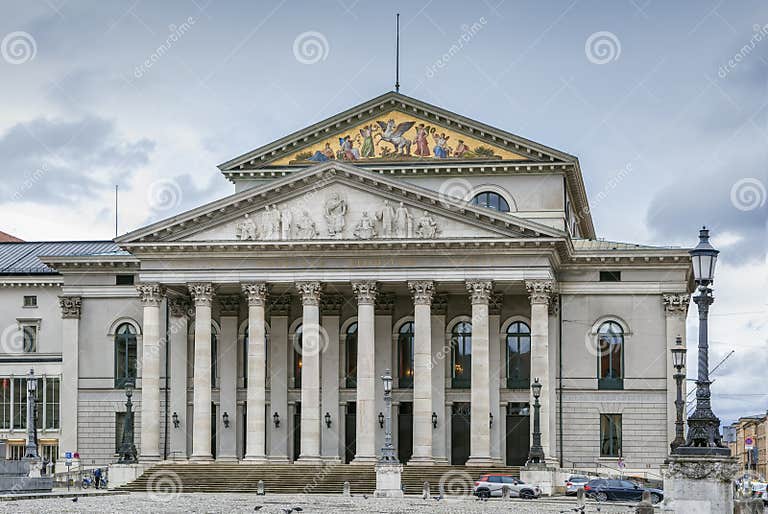 Bavarian State Opera, Munich, Germany Stock Photo - Image of opera ...