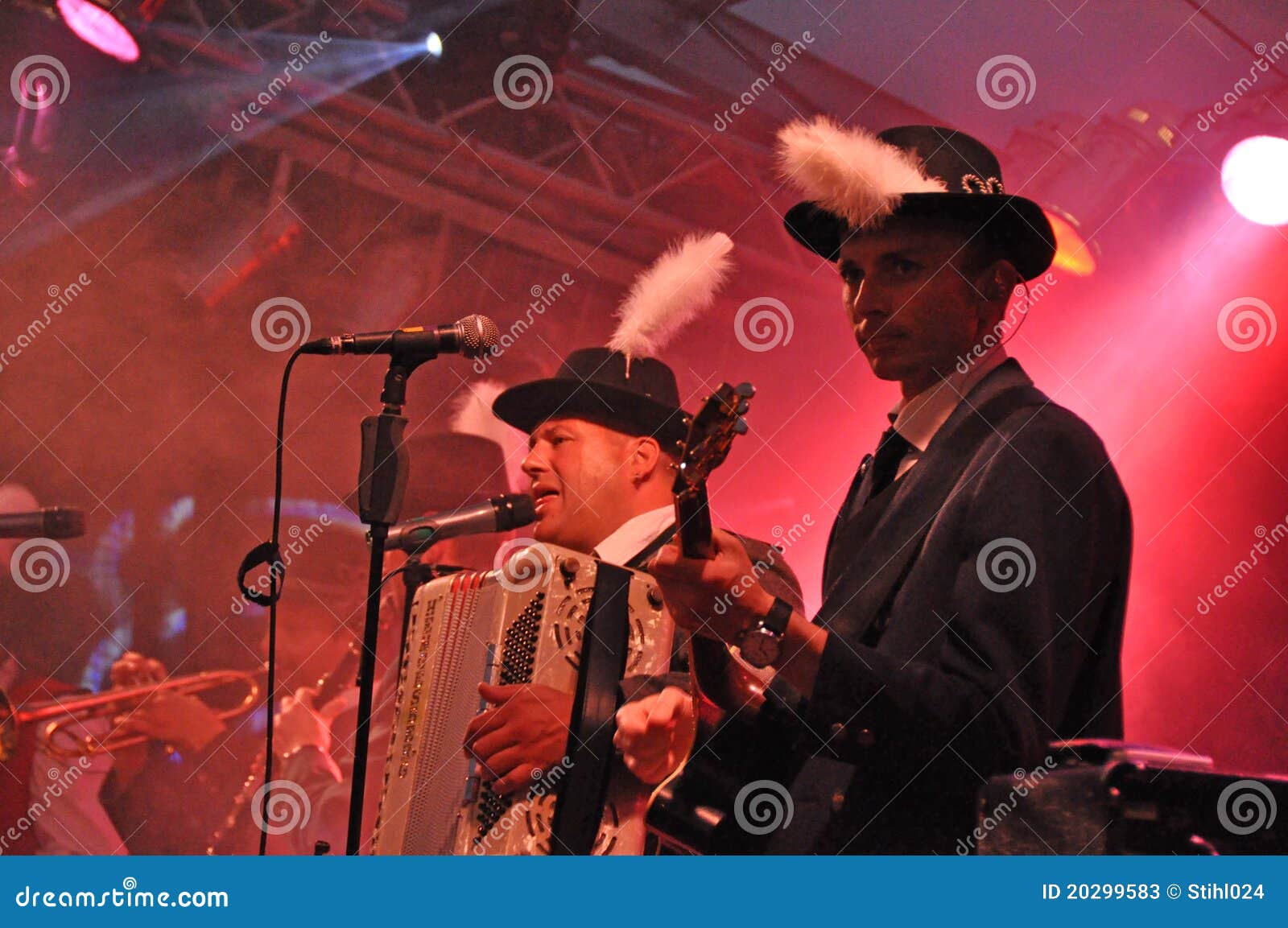 Bavarian-style Folk Music Band 2 Editorial Stock Photo - Image of light ...