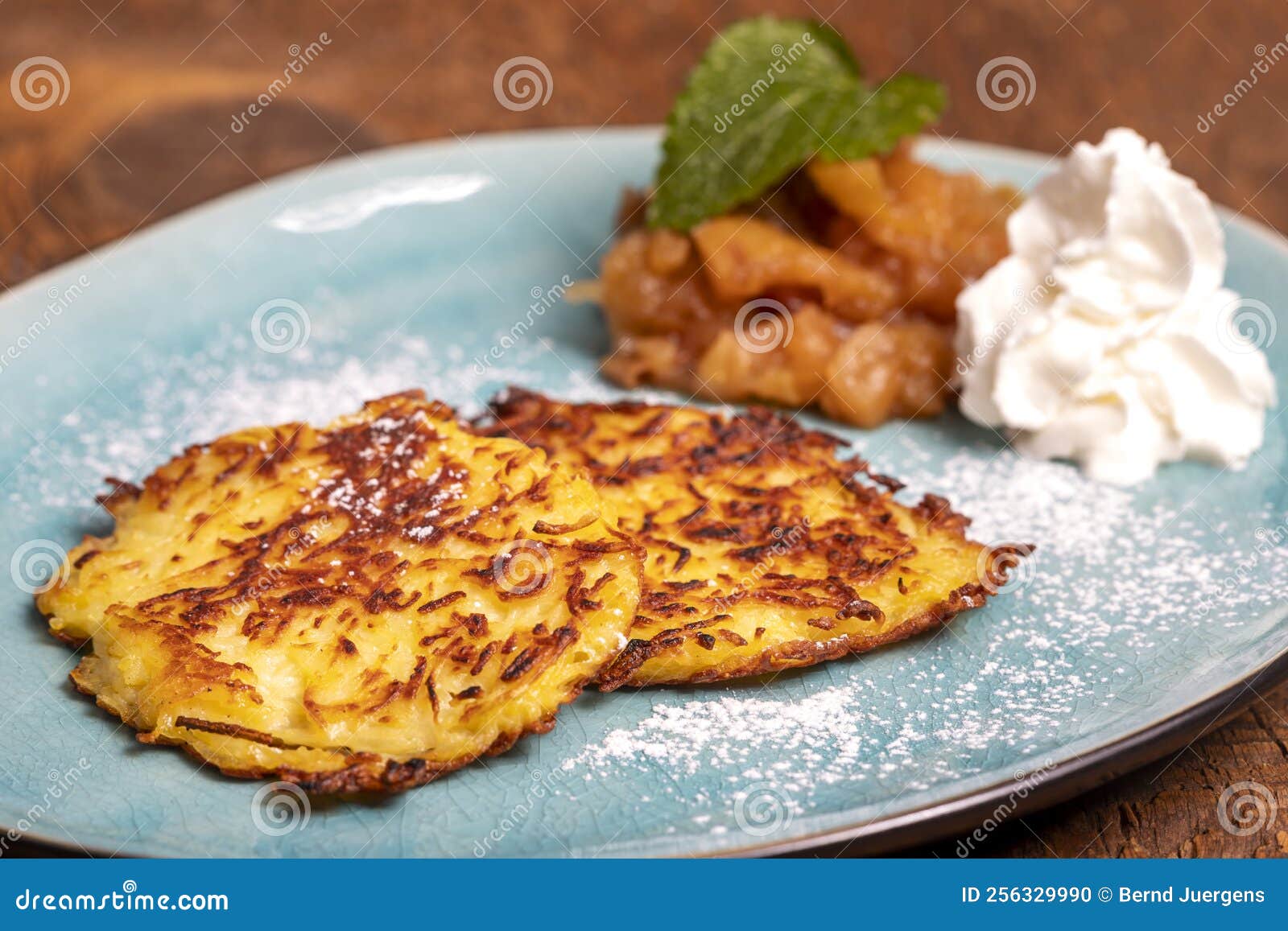 Bavarian sweet hash browns stock photo. Image of hash - 256329990
