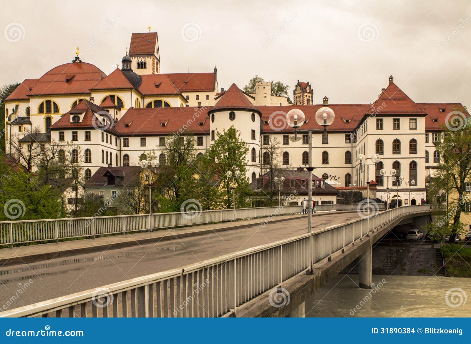 Bavarian Town Fuessen, Germany Stock Photo - Image of building, castle ...