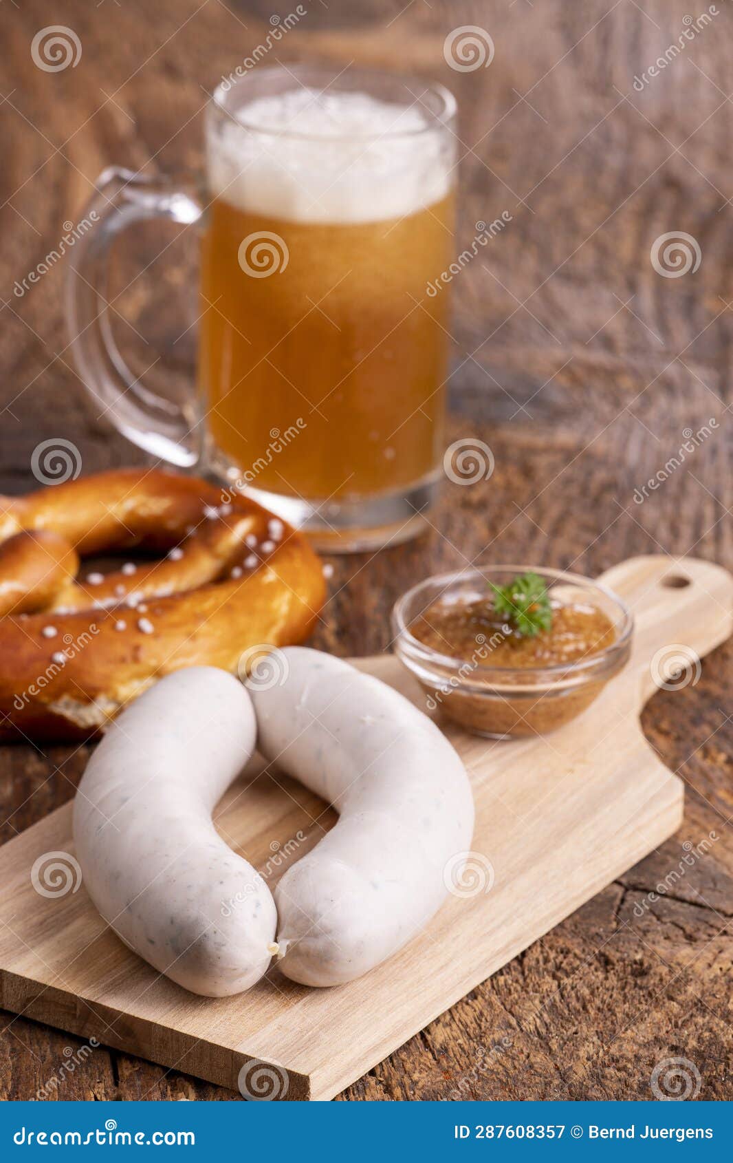 Bavarian white sausages stock image. Image of wurst - 287608357
