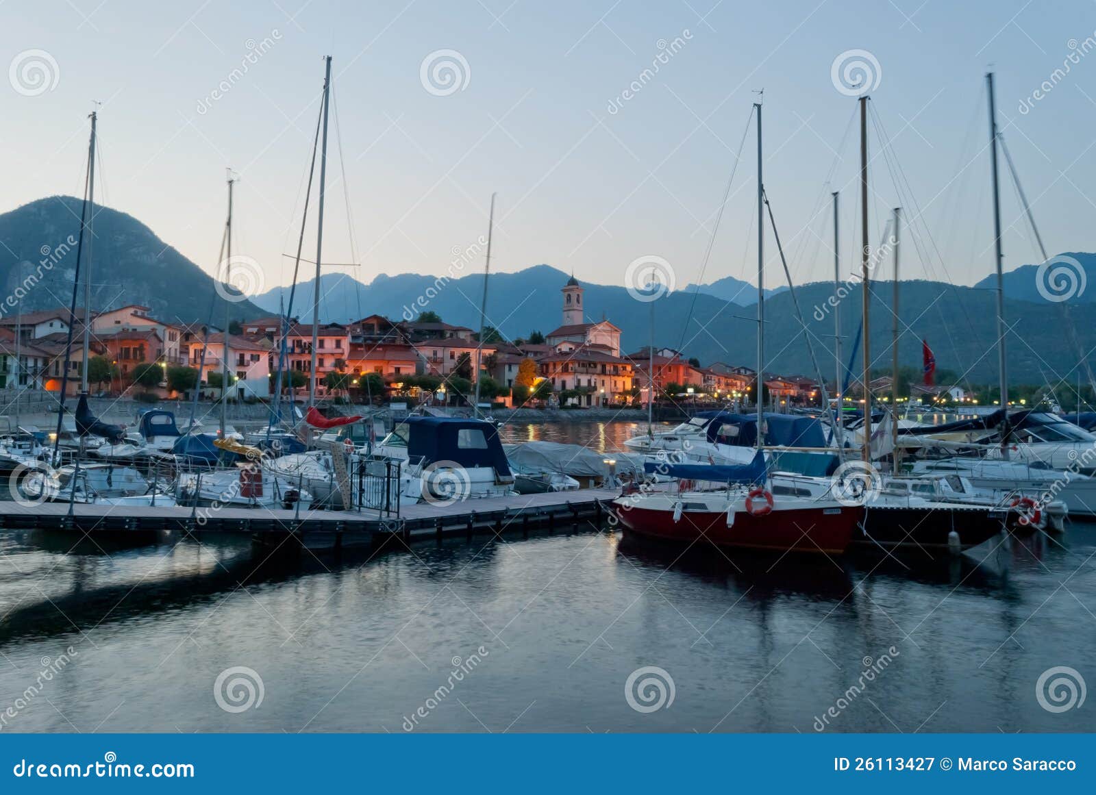 Baveno, Lago Maggiore, Italy Stock Image - Image of island, night: 26113427