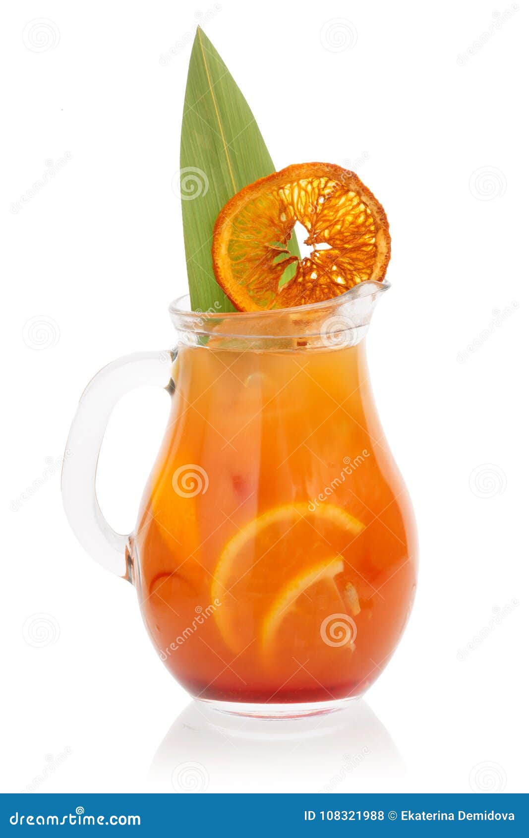 Orange Cocktail in an Open Pitcher Stock Photo - Image of background ...